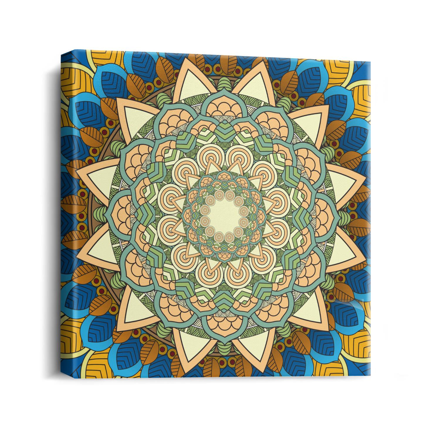 20x20in Square Wooden Framed Canvas Print – UV Printed High-Gloss ...