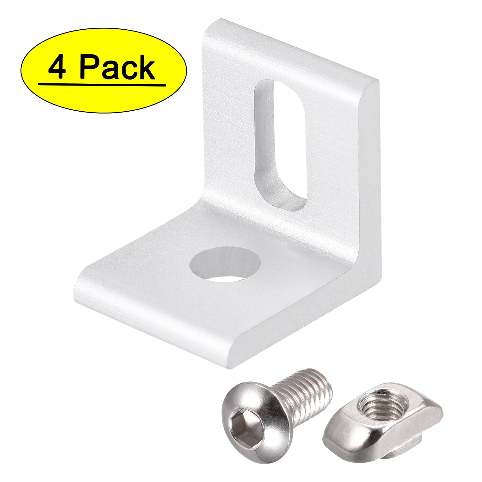 20x20x18mm Inside Corner Brace L Shape w Screws and Nut Aluminum ...