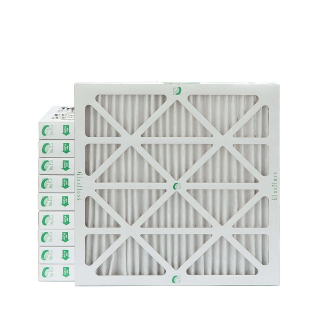 Glasfloss Industries 20x20x2 MERV 13 HVAC AC Furnace Air Filters, 12 ...