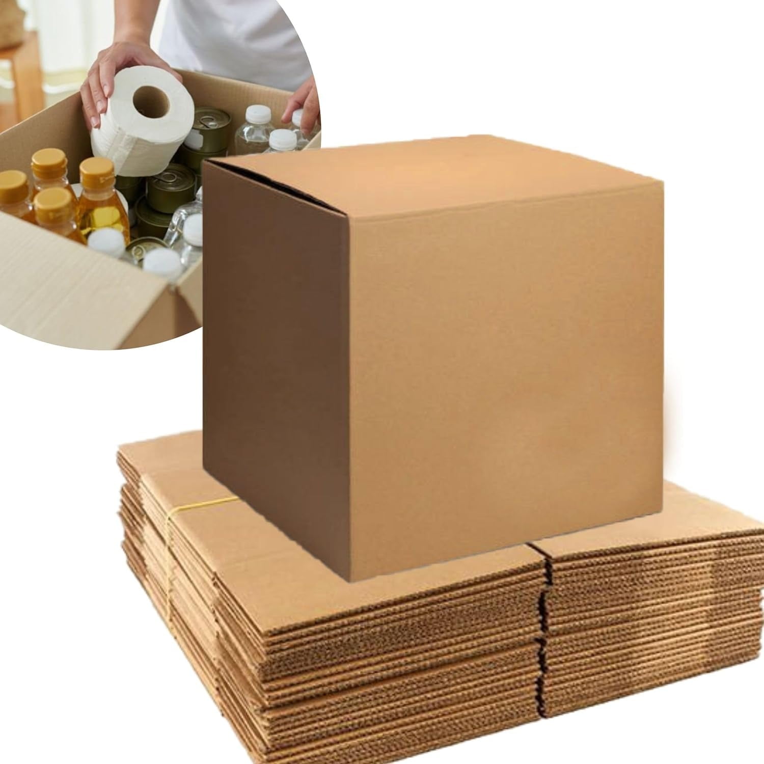 20x20x20 Large Moving & Shipping Boxes, Extra Strength, Heavy-Duty ...