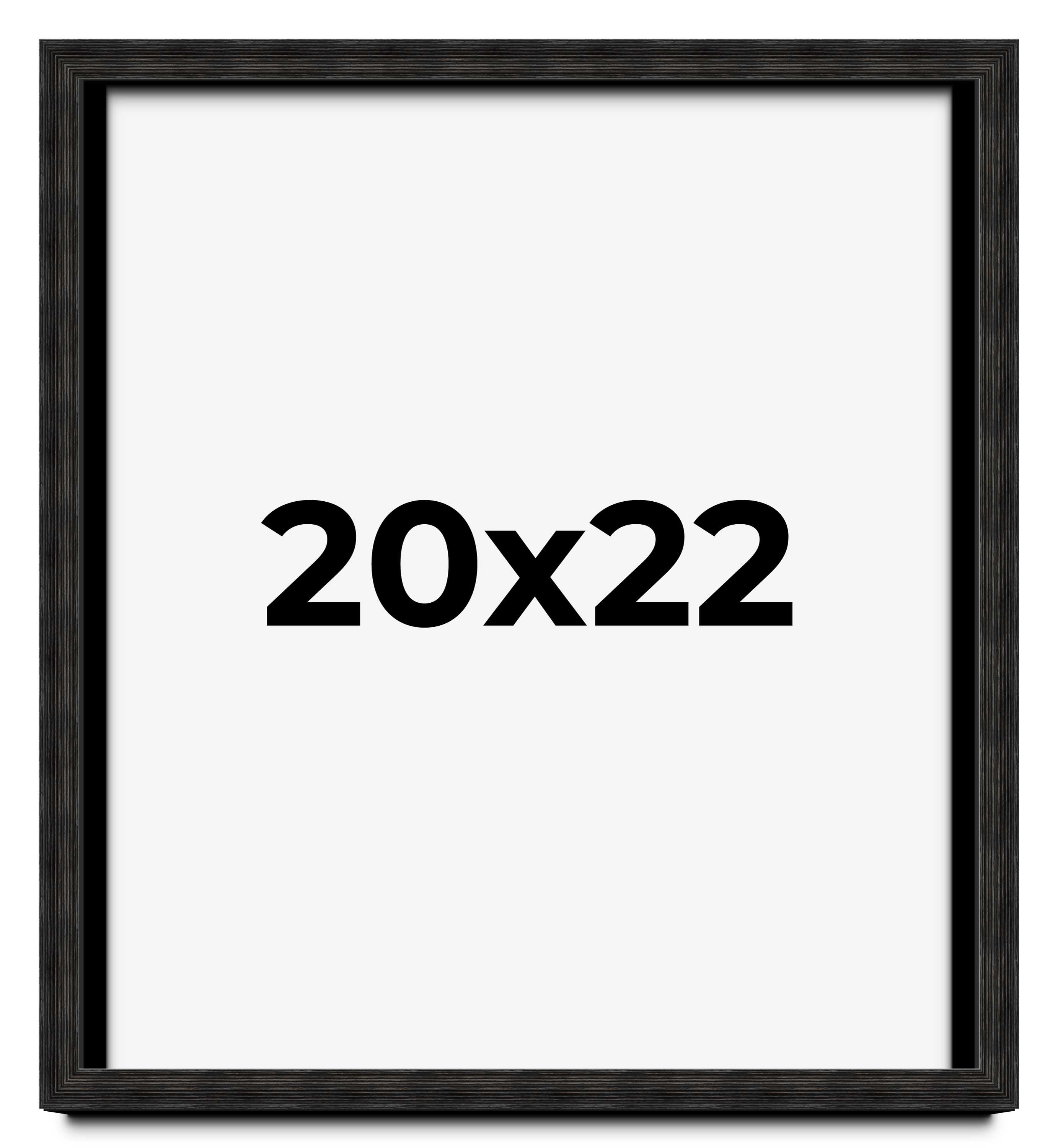 20x22 Shadow Box Black Rustic Barnwood Display Frame | 1.125 Inch Deep ...
