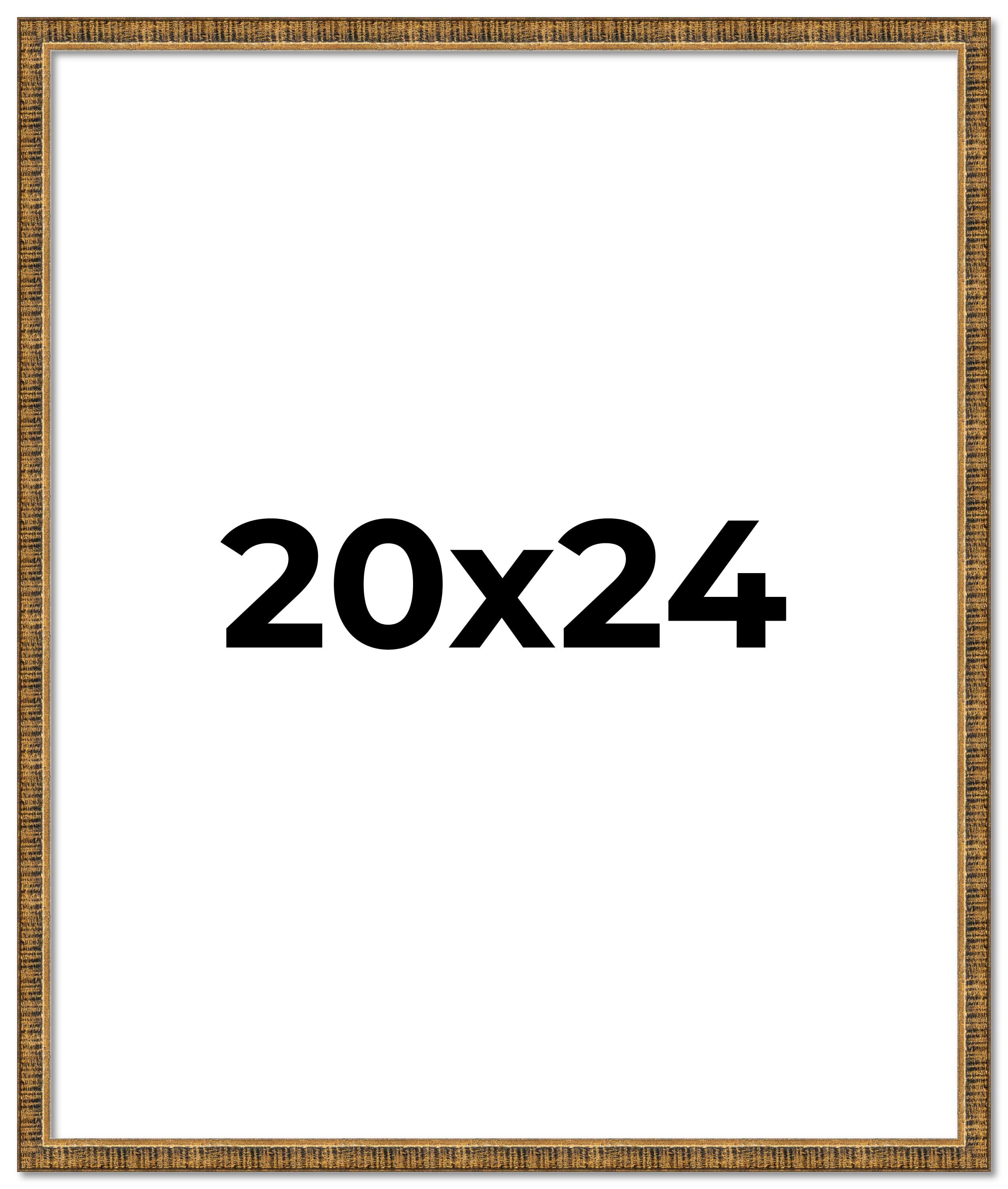20x24 Frame Gold Solid Wood Picture Frame - Complete Modern Photo Frame ...