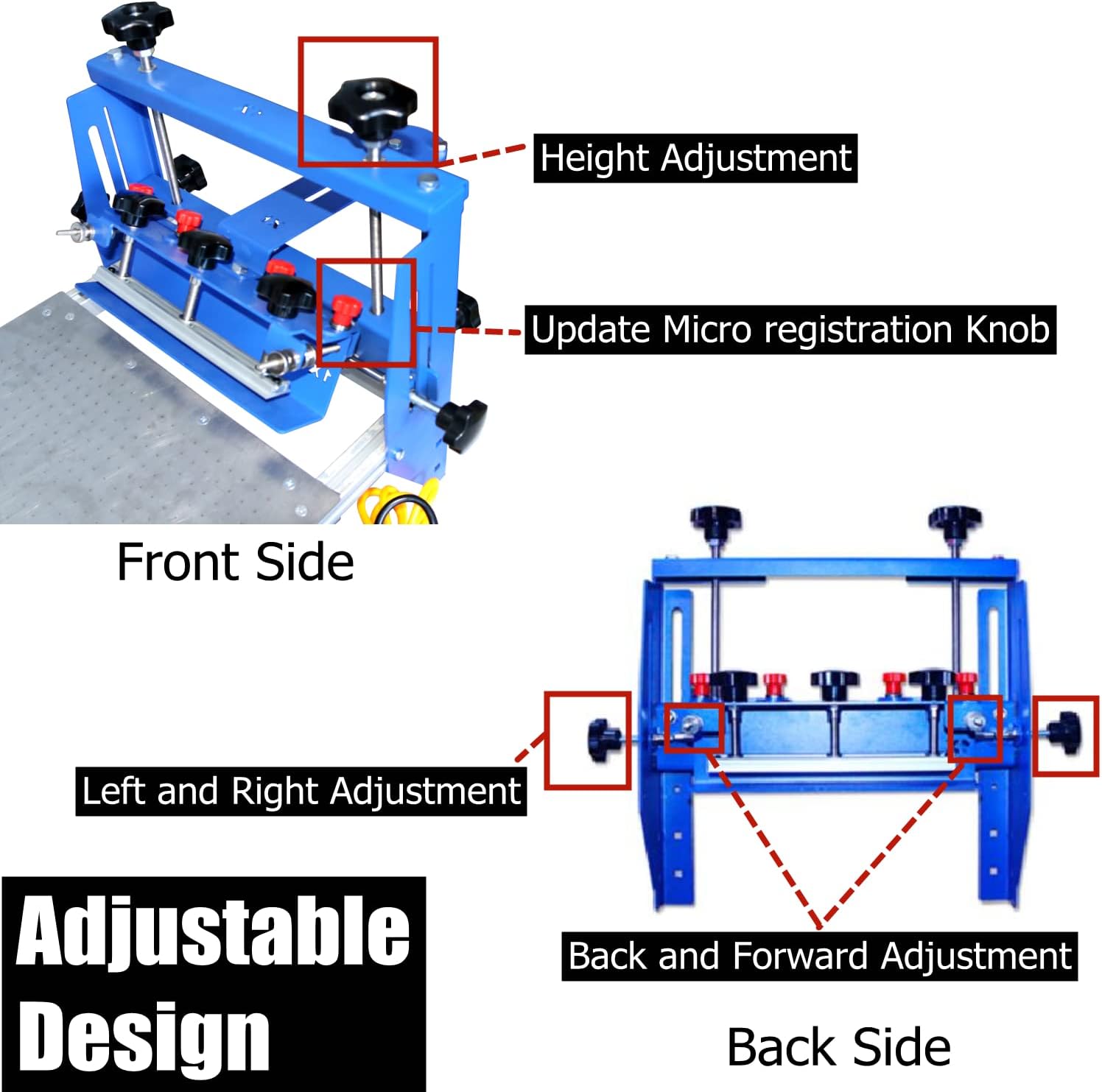 20x24 Inch Vacuum Silk Screen Printing Machine Micro-Registration ...