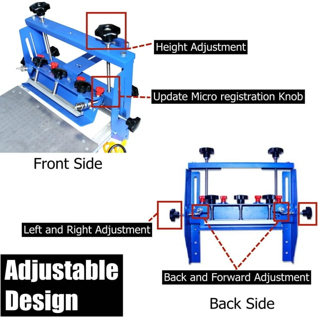 20x24 Inch Vacuum Silk Screen Printing Machine Micro-Registration ...