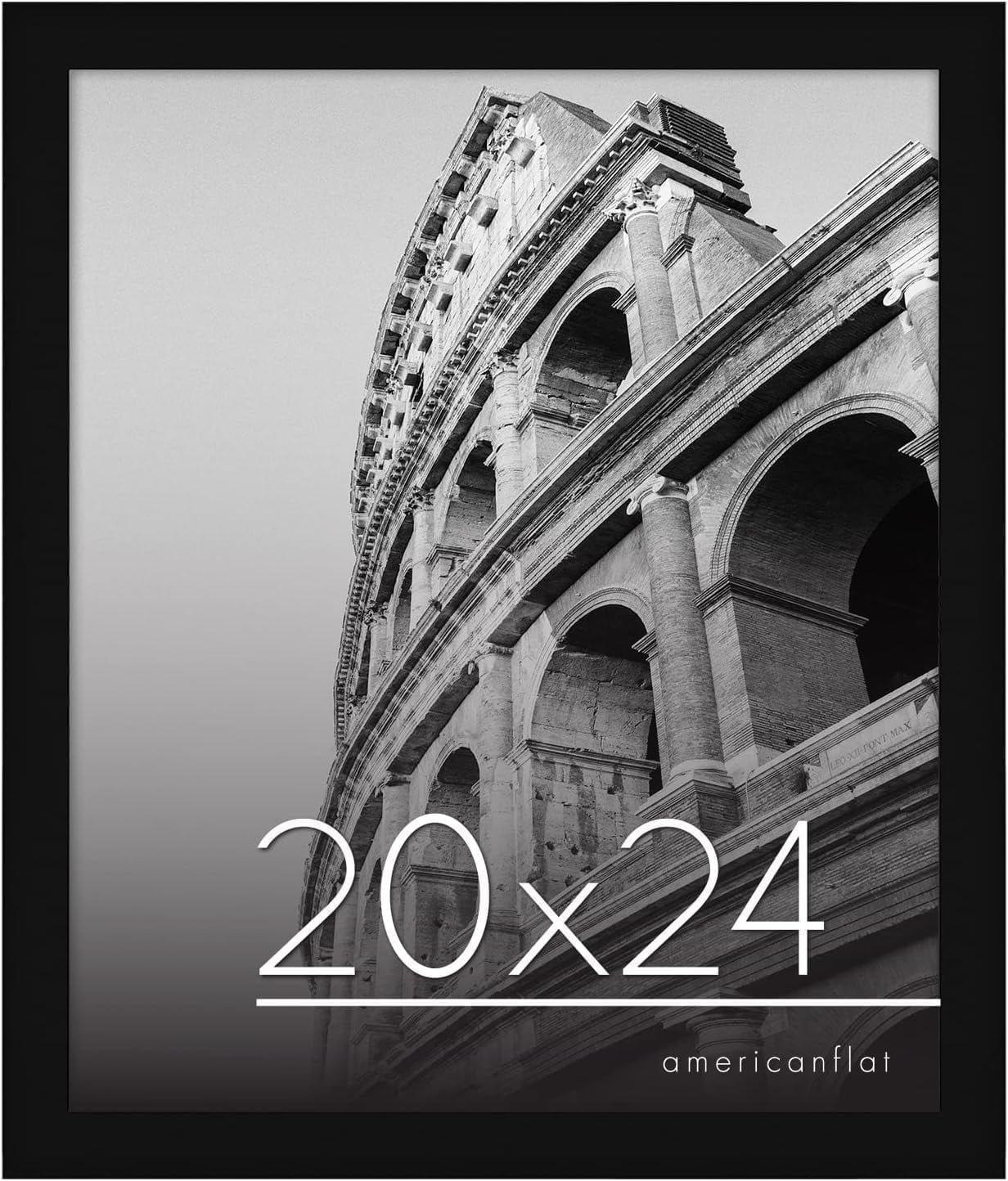 20x24 Picture Frame with Polished Plexiglass - Black Picture Frame ...