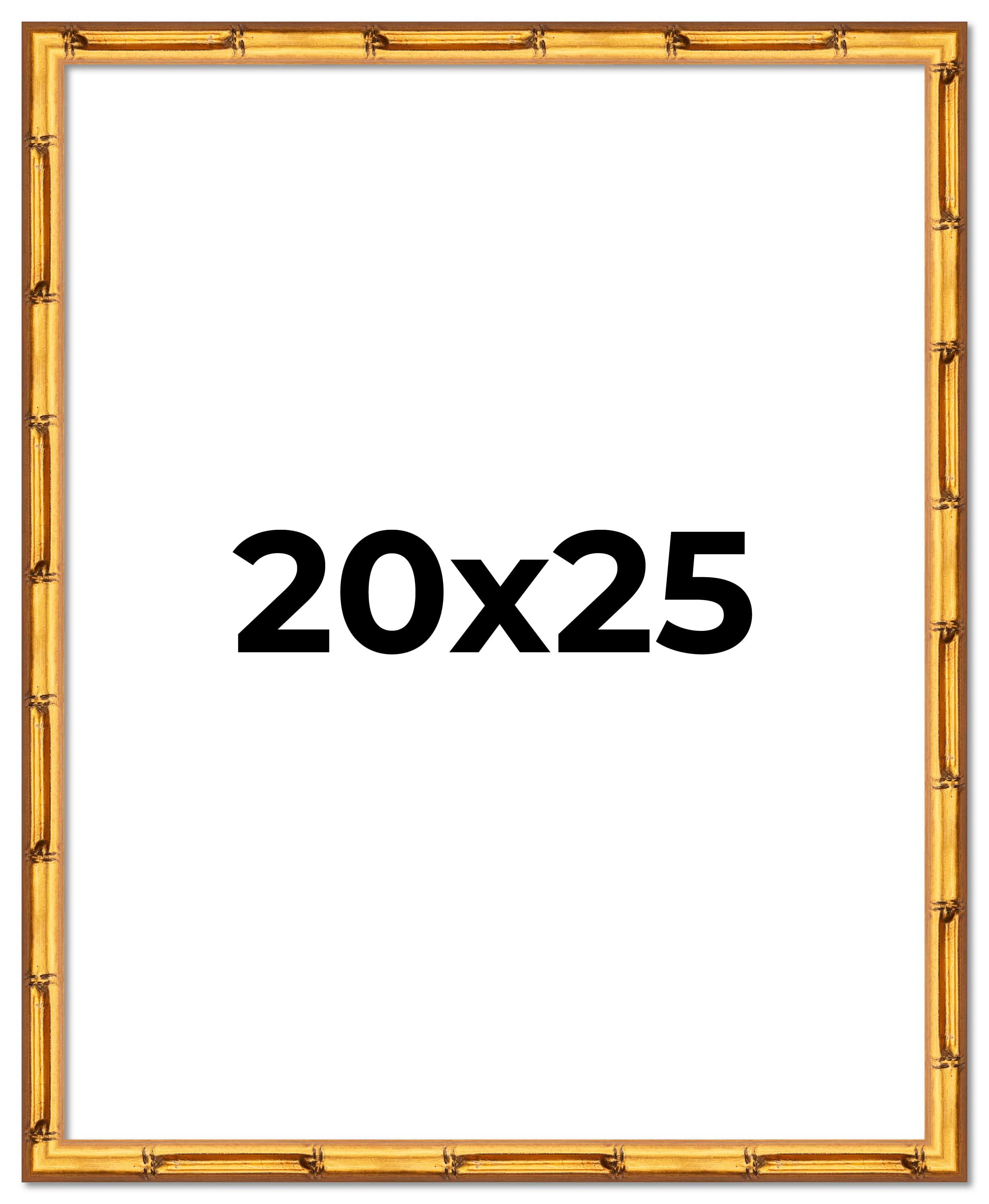 20x25 Frame Gold Bamboo Picture Frame - Complete Modern Photo Frame ...
