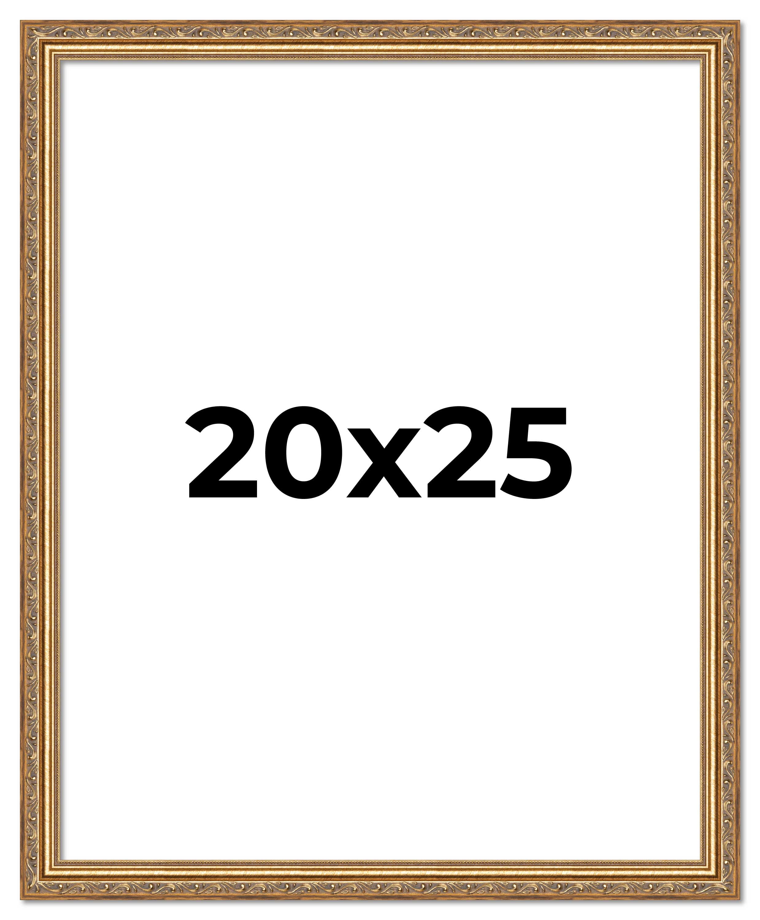 20x25 Frame Gold Solid Wood Picture Frame Width 1.25 Inches | Interior ...