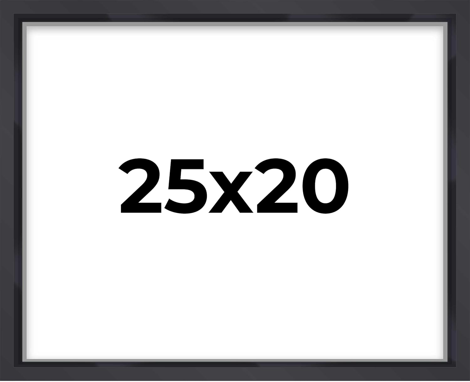 20x25 Shadow Box Frame Contemporary Black | 3/4" Depth of Usable Space ...