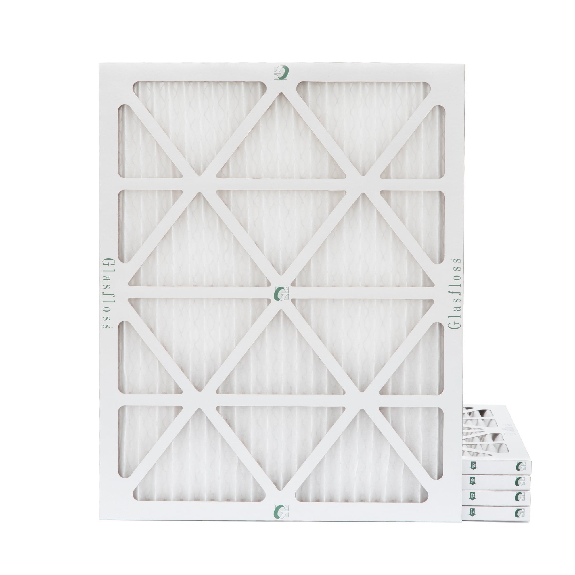 20x25x1 MERV 10 Pleated HVAC Air Filters by Glasfloss. ( Quantity 5 ...