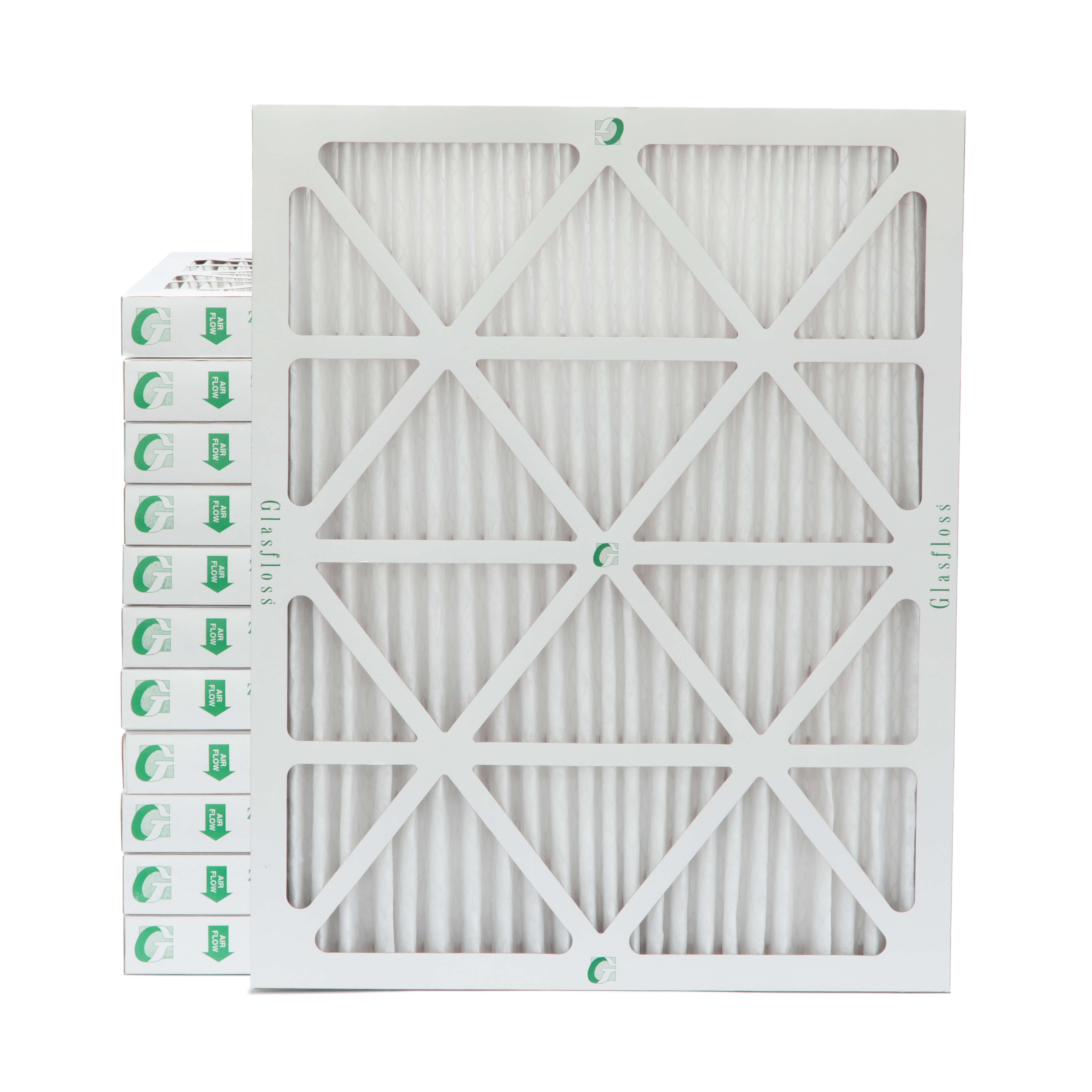 20x25x2 MERV 13 (MPR 2200) AC Furnace 2" Inch Air Filters by Glasfloss ...