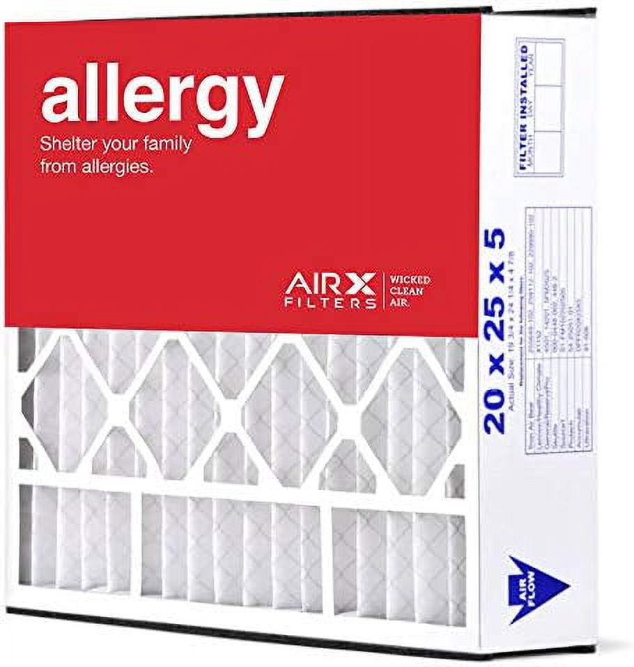 20x25x5 MERV 11 HVAC AC Furnace Air Filter Replacement for Air Bear ...