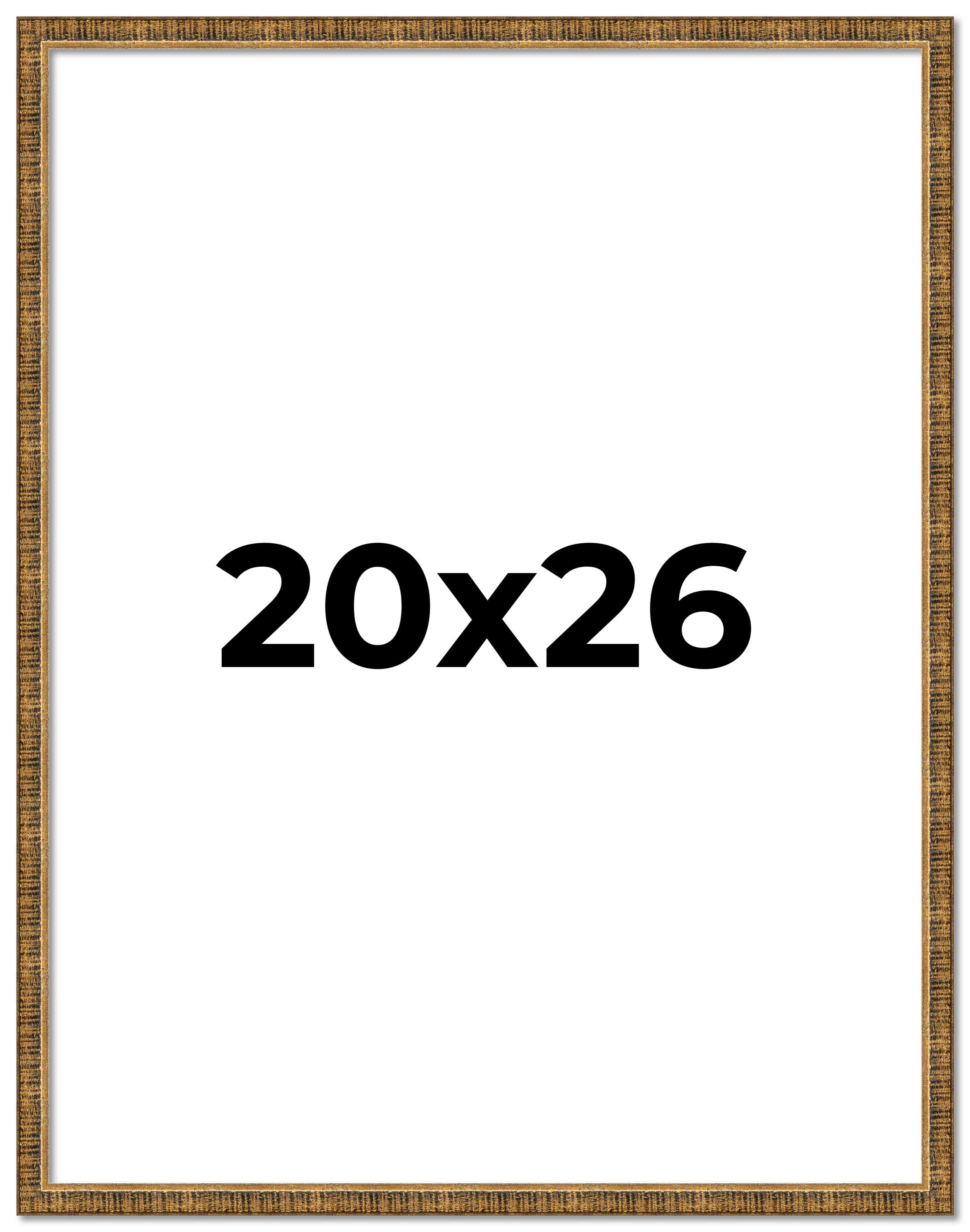 20x26 Frame Gold Solid Wood Picture Frame - Complete Modern Photo Frame ...