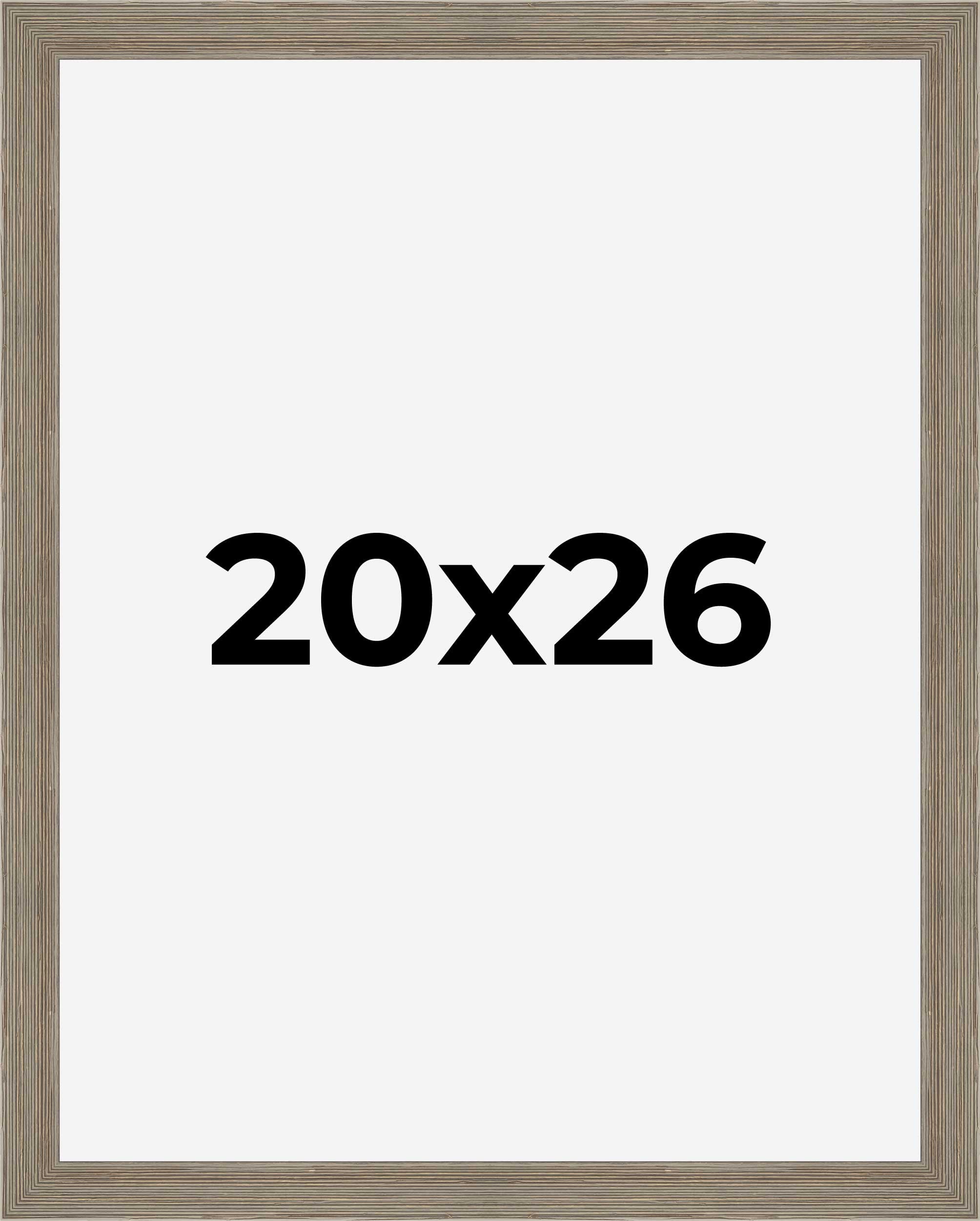 20x26 Frame Gray Barnwood Rustic Solid Wood Picture Frame | 1.5 Inch ...
