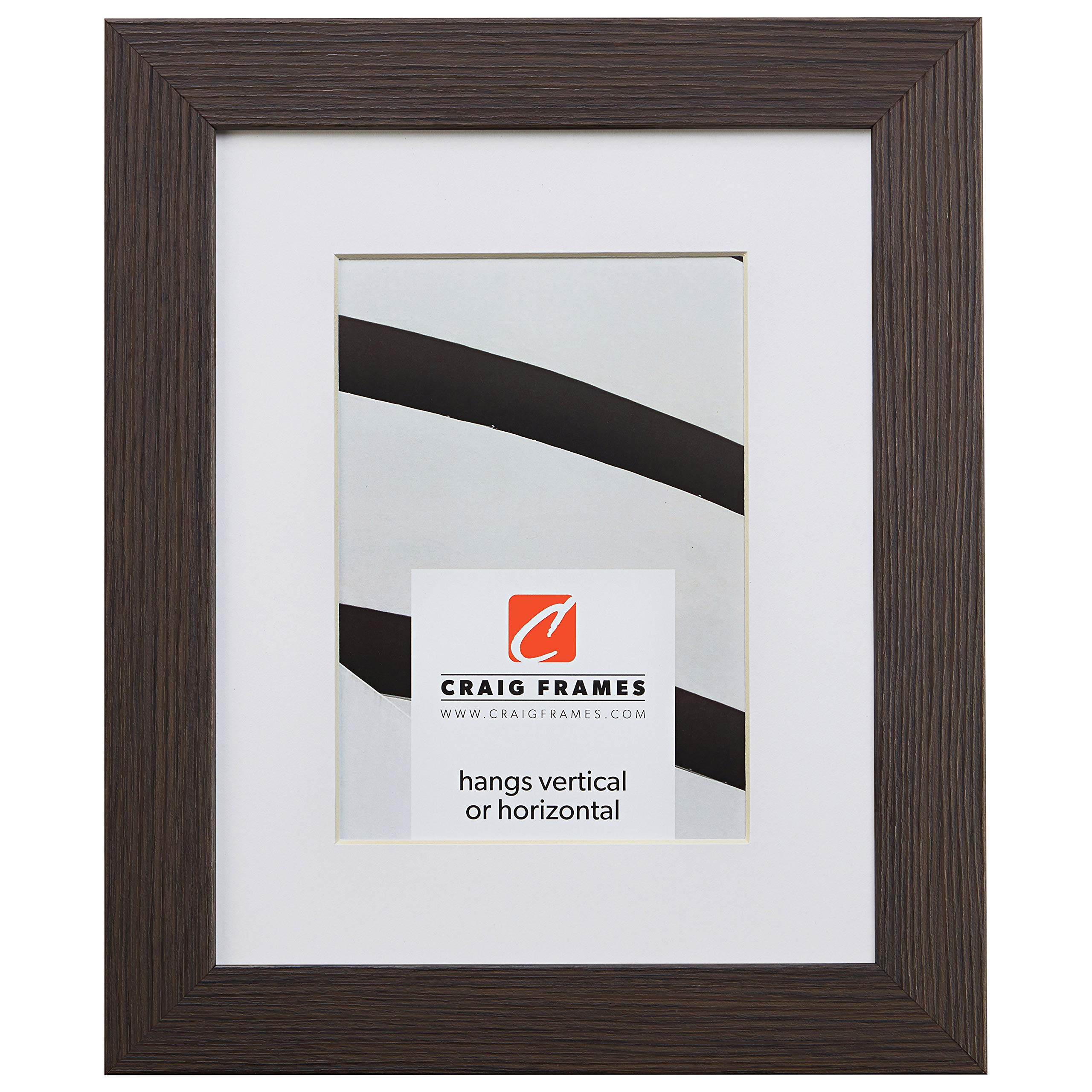 20x26 Inch Weathered Brown Gray Picture Frame with White Mat, Display ...