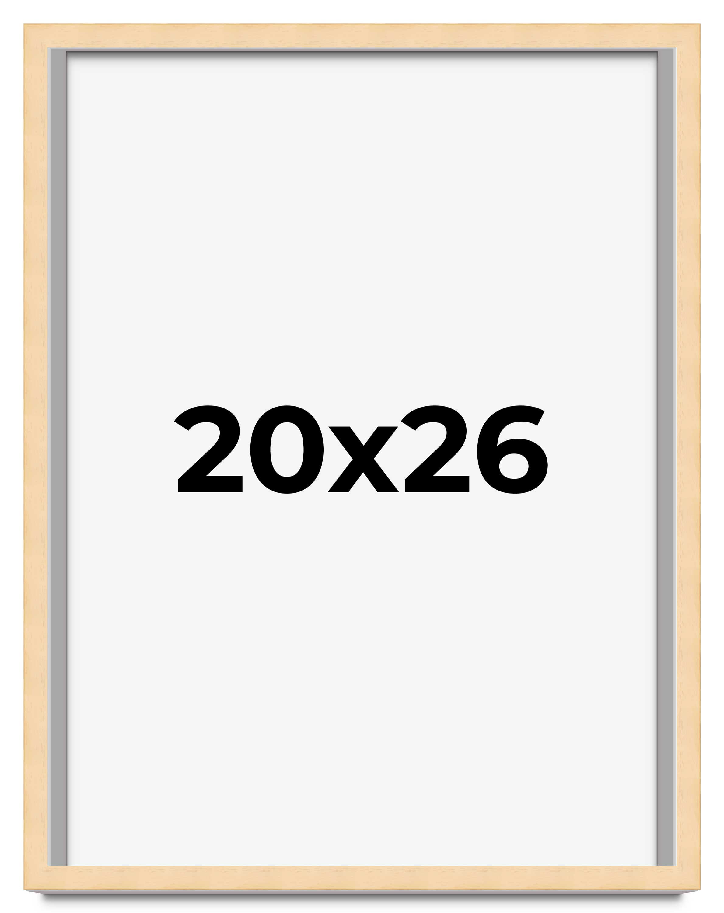 20x26 Shadow Box Frame Brown | 0.875 Inches Deep Real Wood Contemporary ...