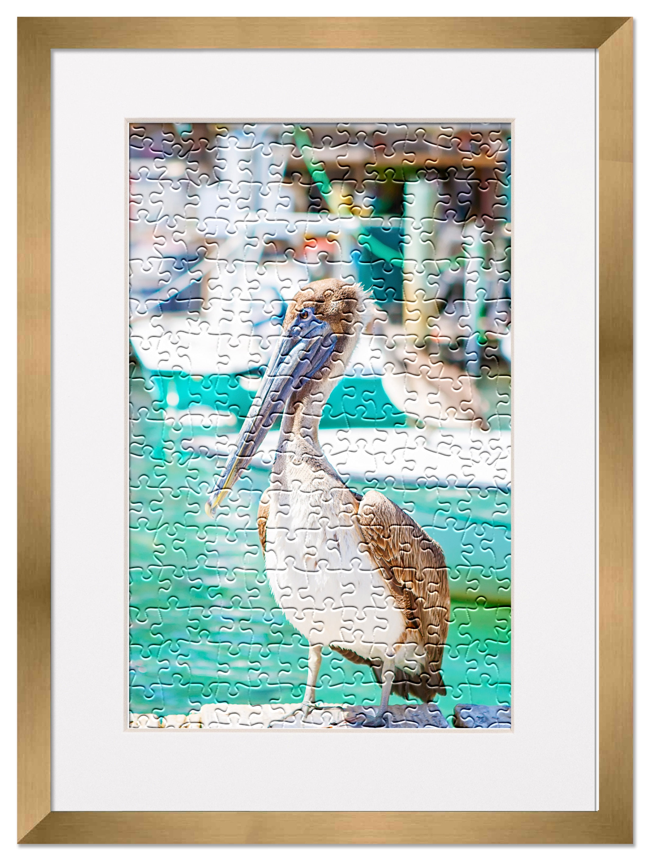 20x27 Jigsaw Puzzle Frame Kit - Kit Includes Puzzle Glue Sheets, Bronze ...