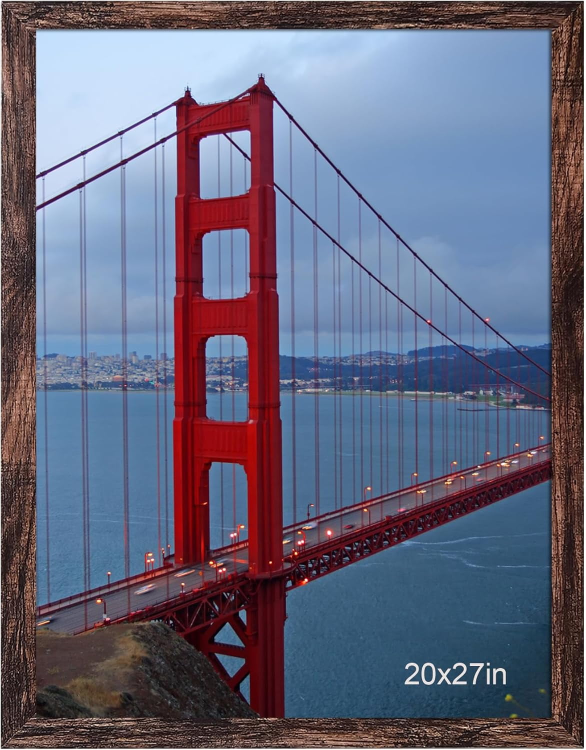 20x27 Picture Frame Brown, Poster Frames Wall Hanging, Display Pictures ...