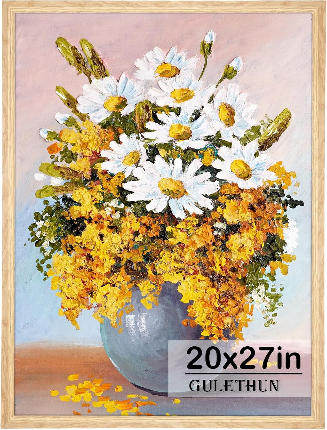 20x27 Picture Frame, Natural Wood Poster Frame, Home Decor Natural ...