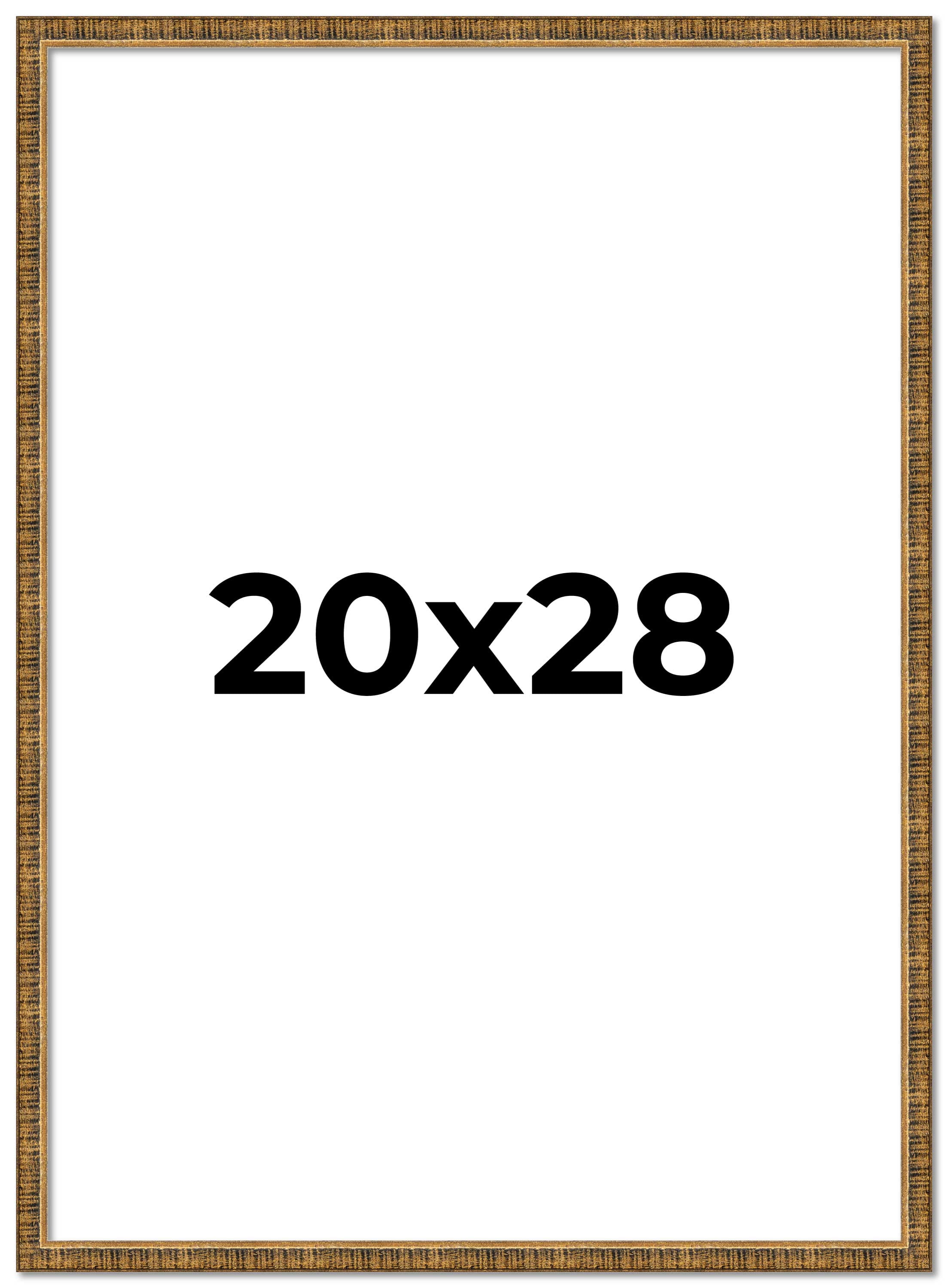 20x28 Frame Gold Picture Frame - Complete Modern Photo Frame Includes ...