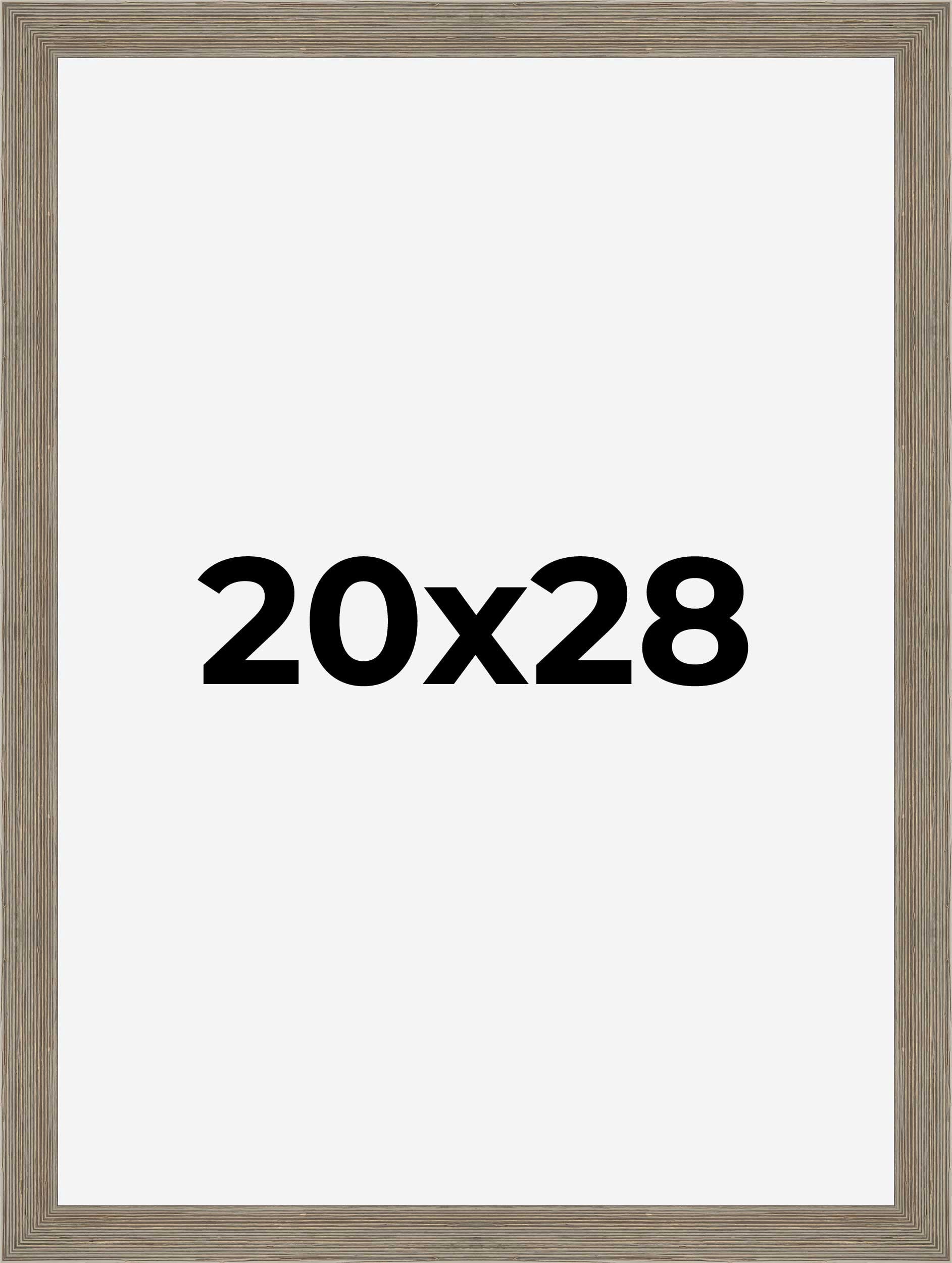 20x28 Frame Gray Barnwood Rustic Solid Wood Picture Frame | 1.5 Inch ...