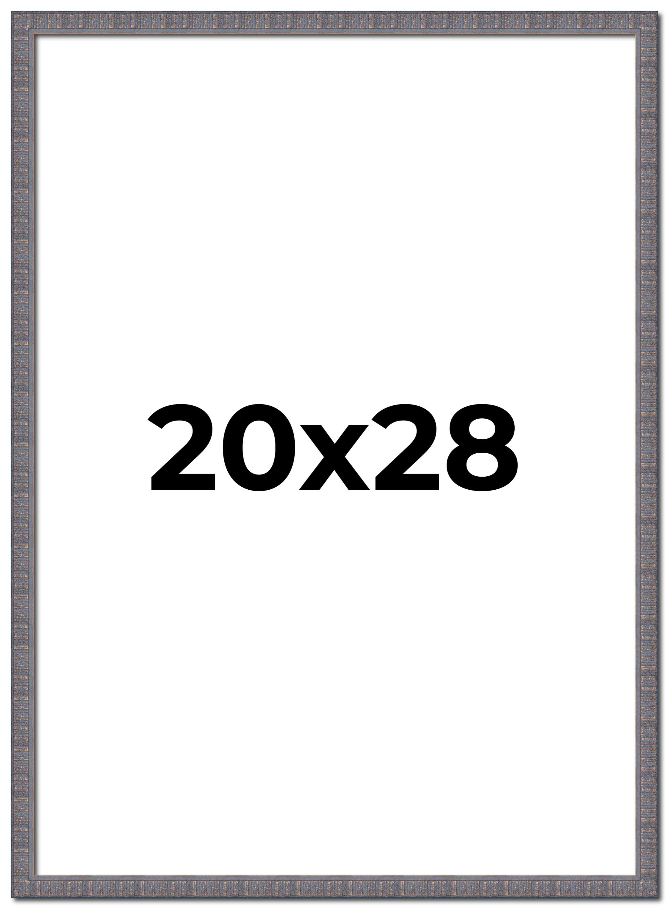 20x28 Frame Slate Blue Distressed Rustic Solid Wood Picture Frame | 0. ...