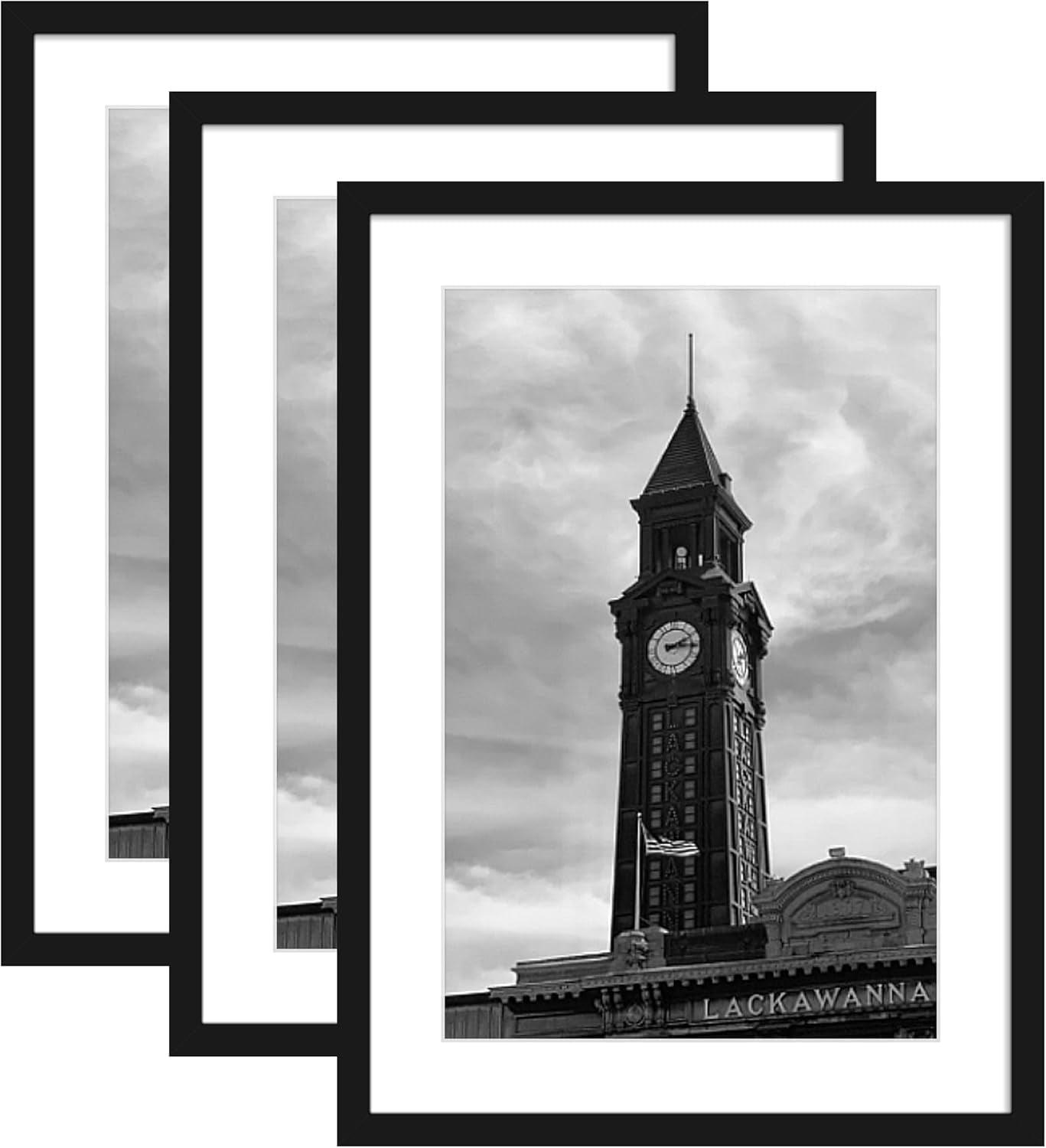 20x28 Picture Frame Set of 3, Display Pictures 16x24 with Mat or 20 x ...