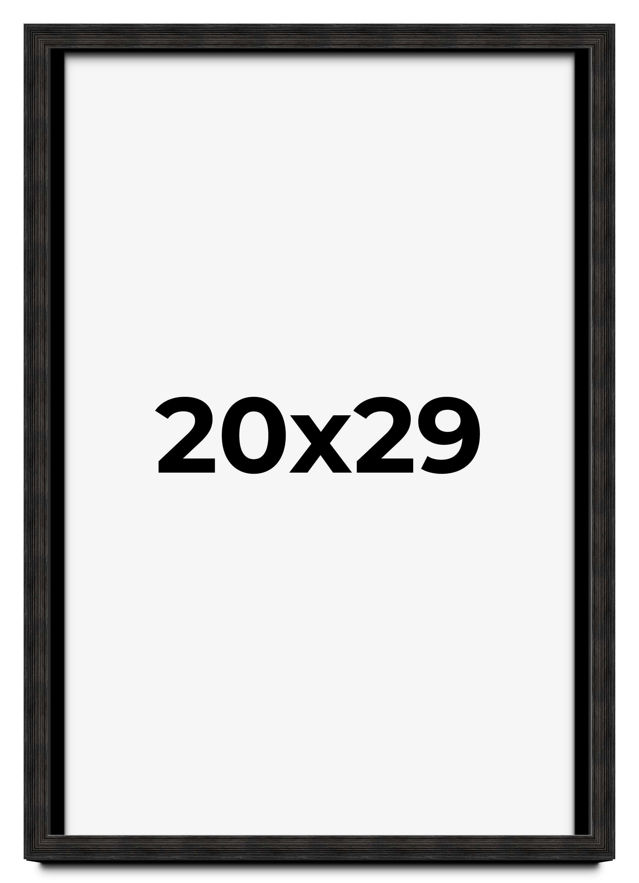 20x29 Shadow Box Black Rustic Barnwood Display Frame | 1.125 Inch Deep ...