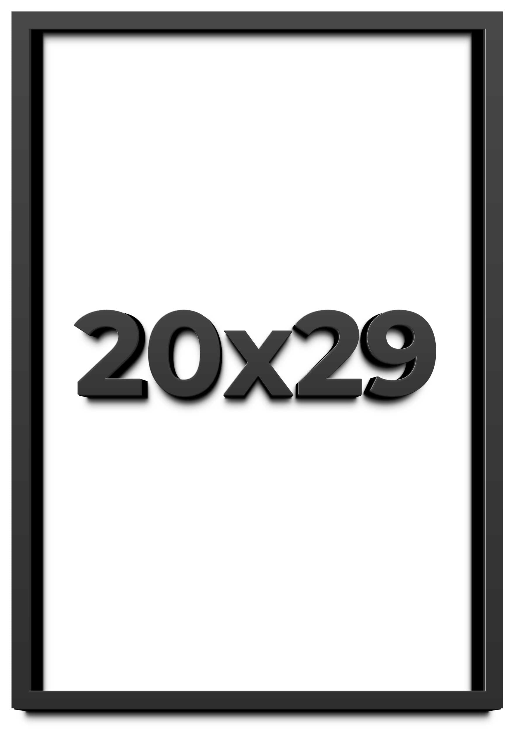 20x29 Shadow Box Frame Black | 1 inches Deep Real Wood Contemporary ...