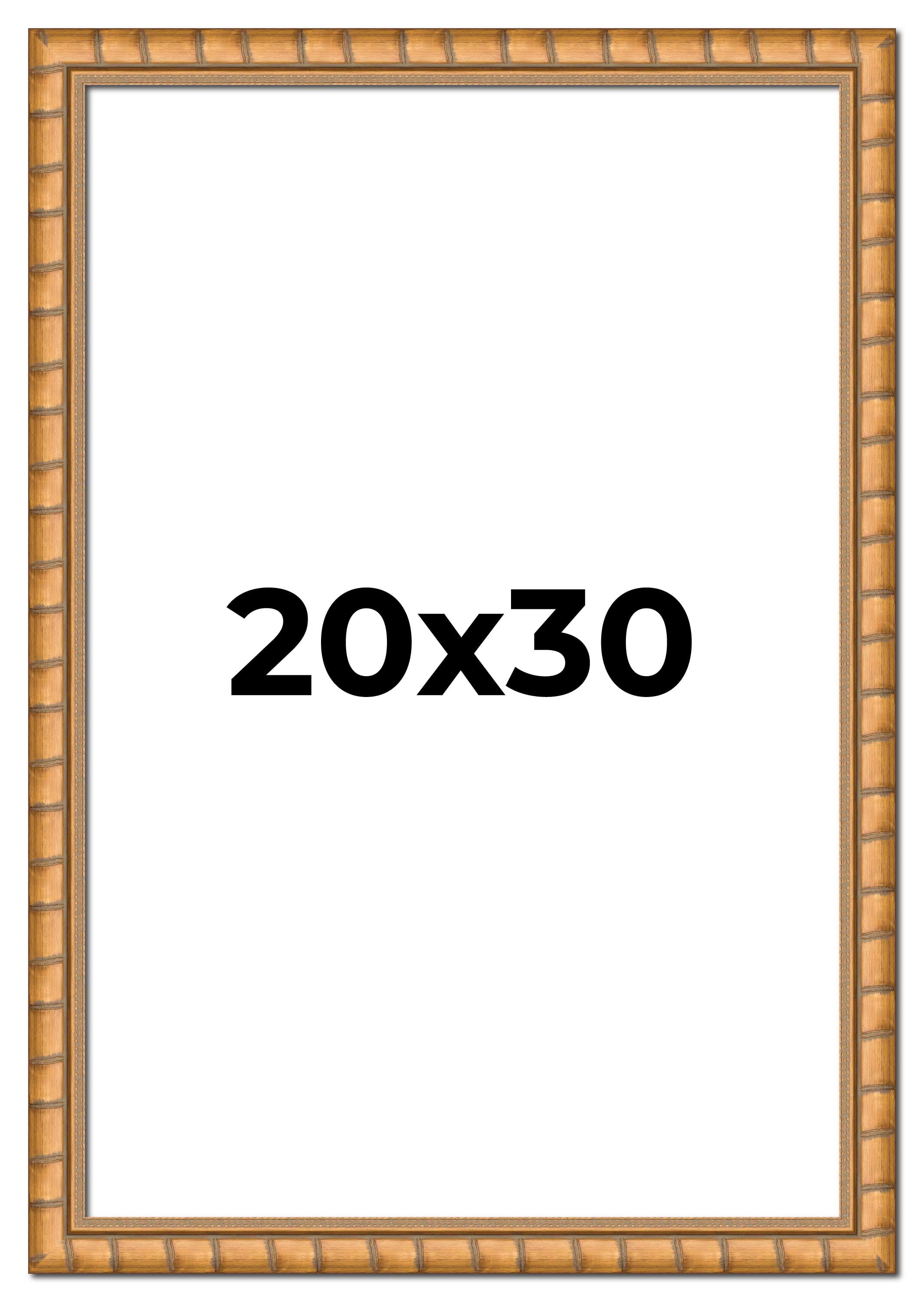20x30 Frame Gold Real Wood Picture Frame Width 1.5 inches | Interior ...