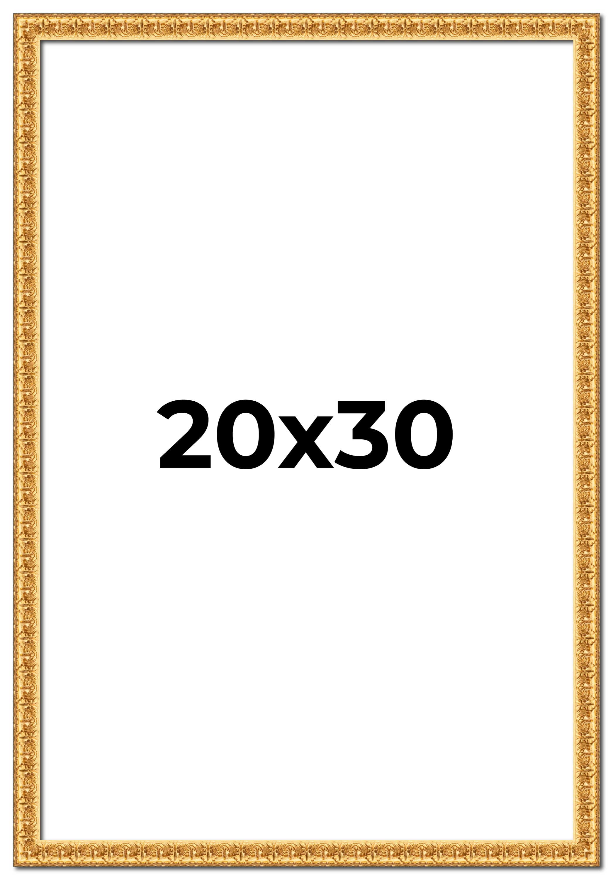 Edwina 20x30 Gold Real Wood Poster Frame | Width 1 inch | Depth 0.5 ...