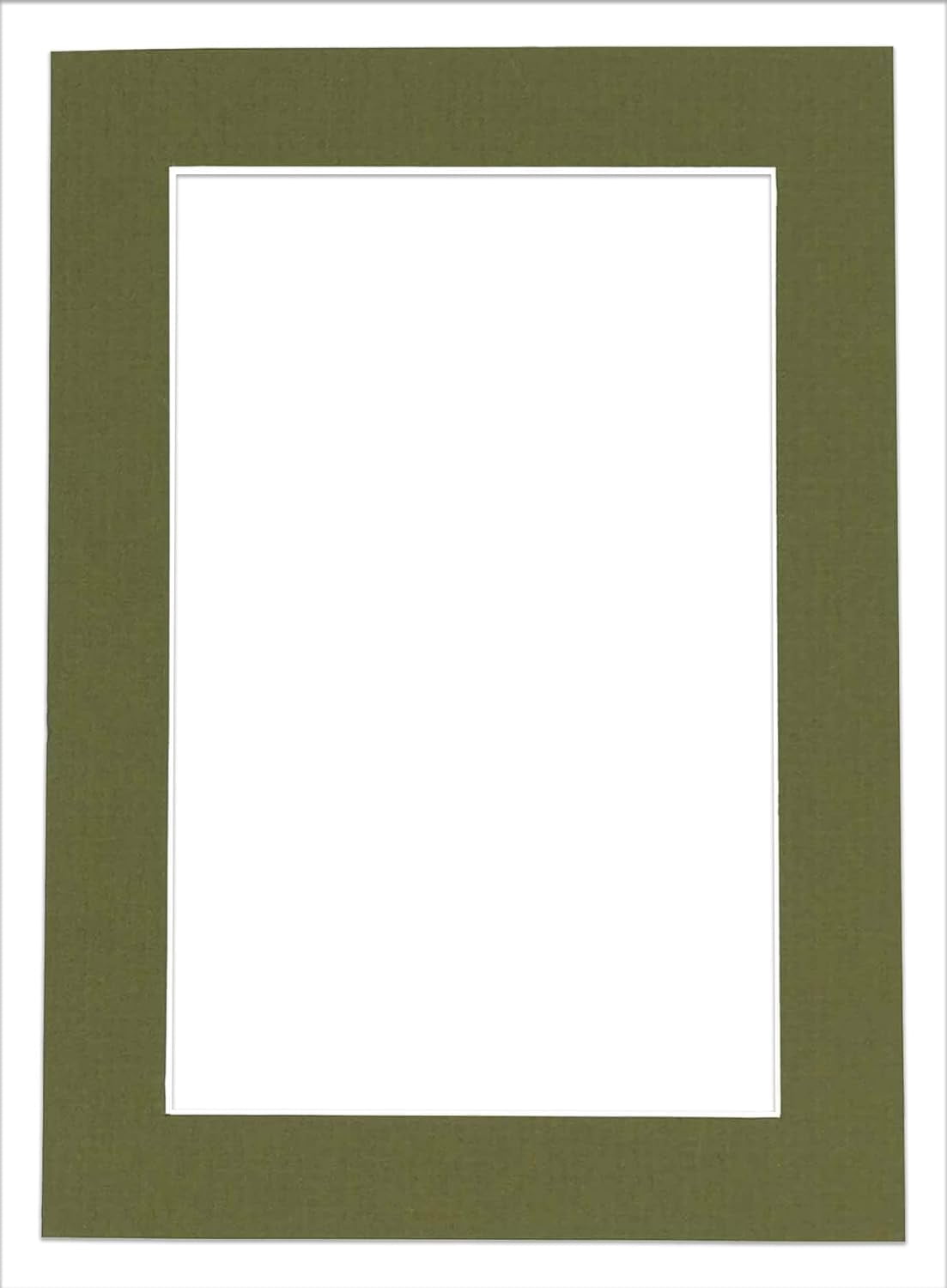20x30 Mat for 24x36 Frame - Precut Mat Board Acid-Free Dill Green 20x30 ...
