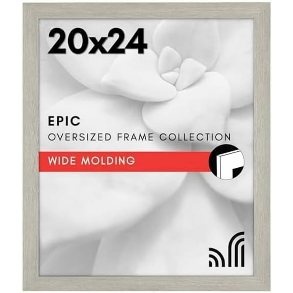 20x30 Poster Frame with Polished Plexiglass - Black Picture Frame ...