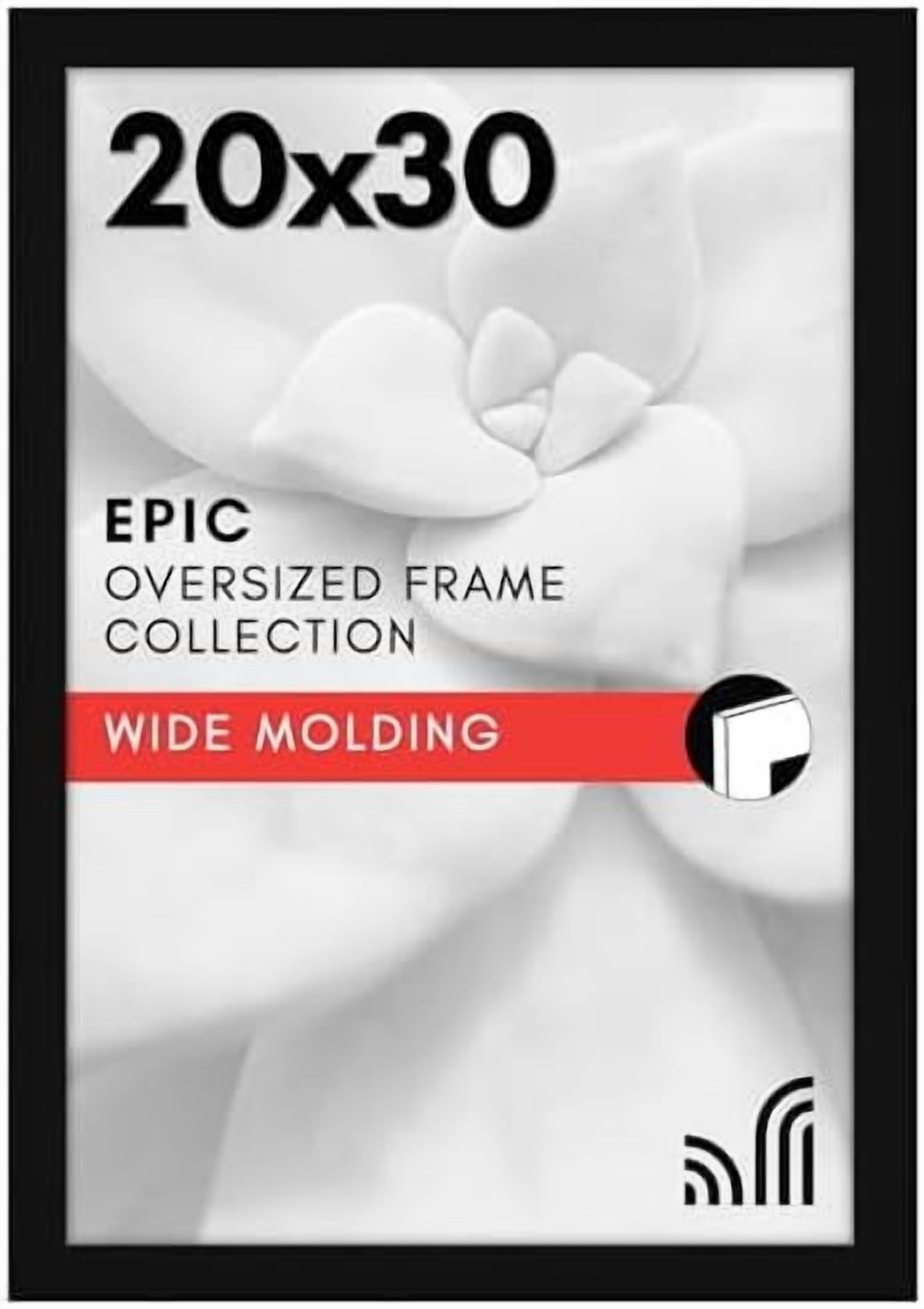 20x30 Poster Frame with Polished Plexiglass - Black Picture Frame ...