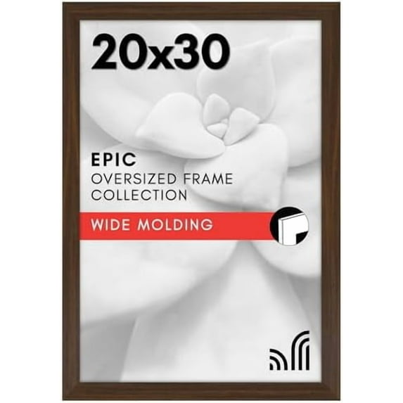 20x30 Poster Frame with Polished Plexiglass - Wide Picture Frames Made ...