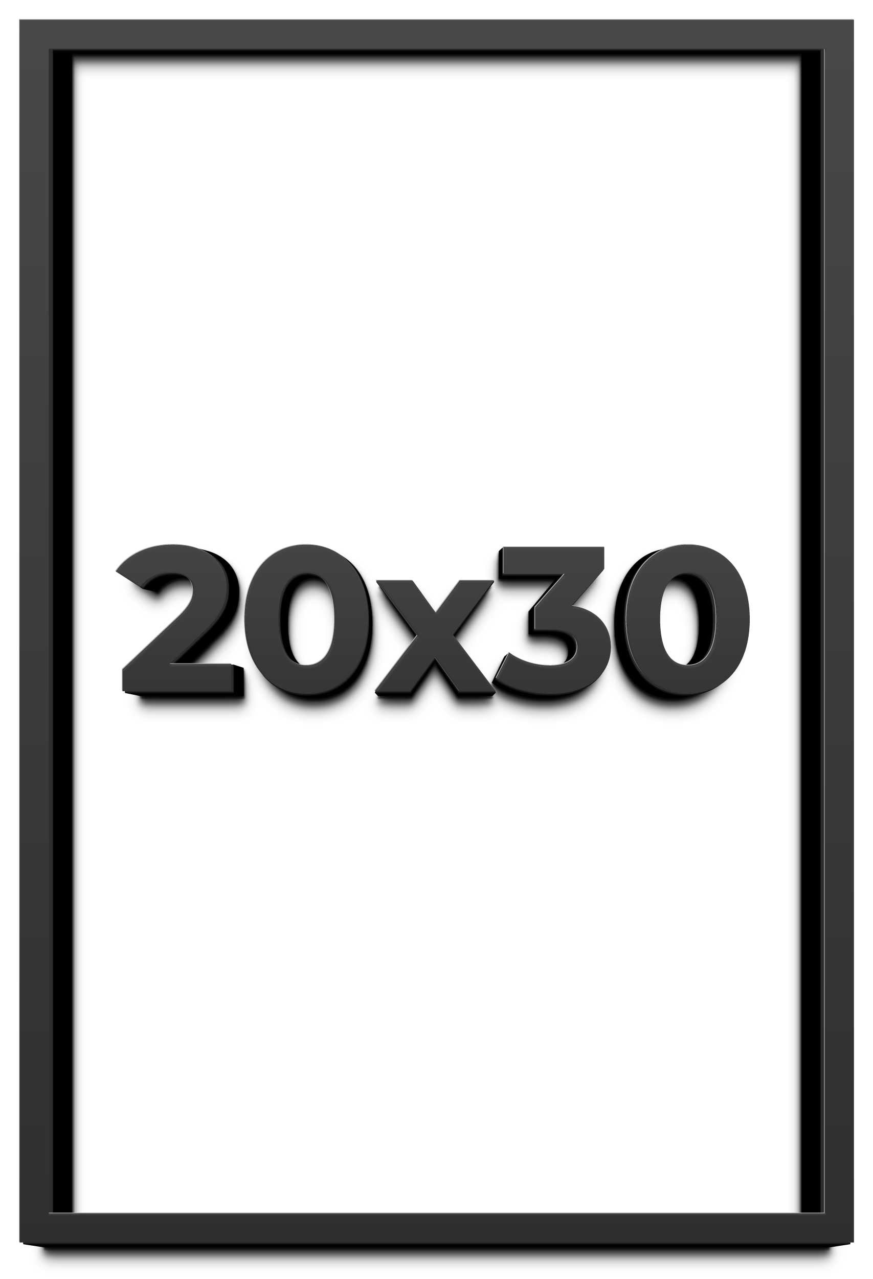 20x30 Shadow Box Frame Black | 1 inches Deep Real Wood Contemporary ...