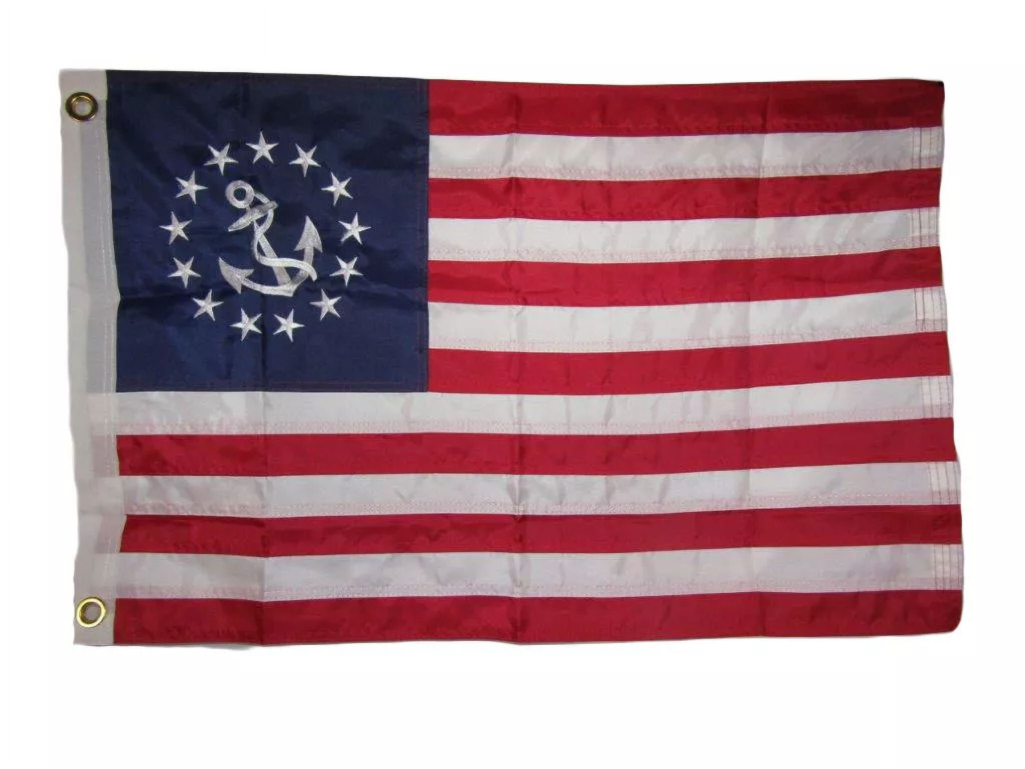 20x30" Yacht Ensign Nautical Boat Flag Sewn Anchor Sewn Stripes 21D ...