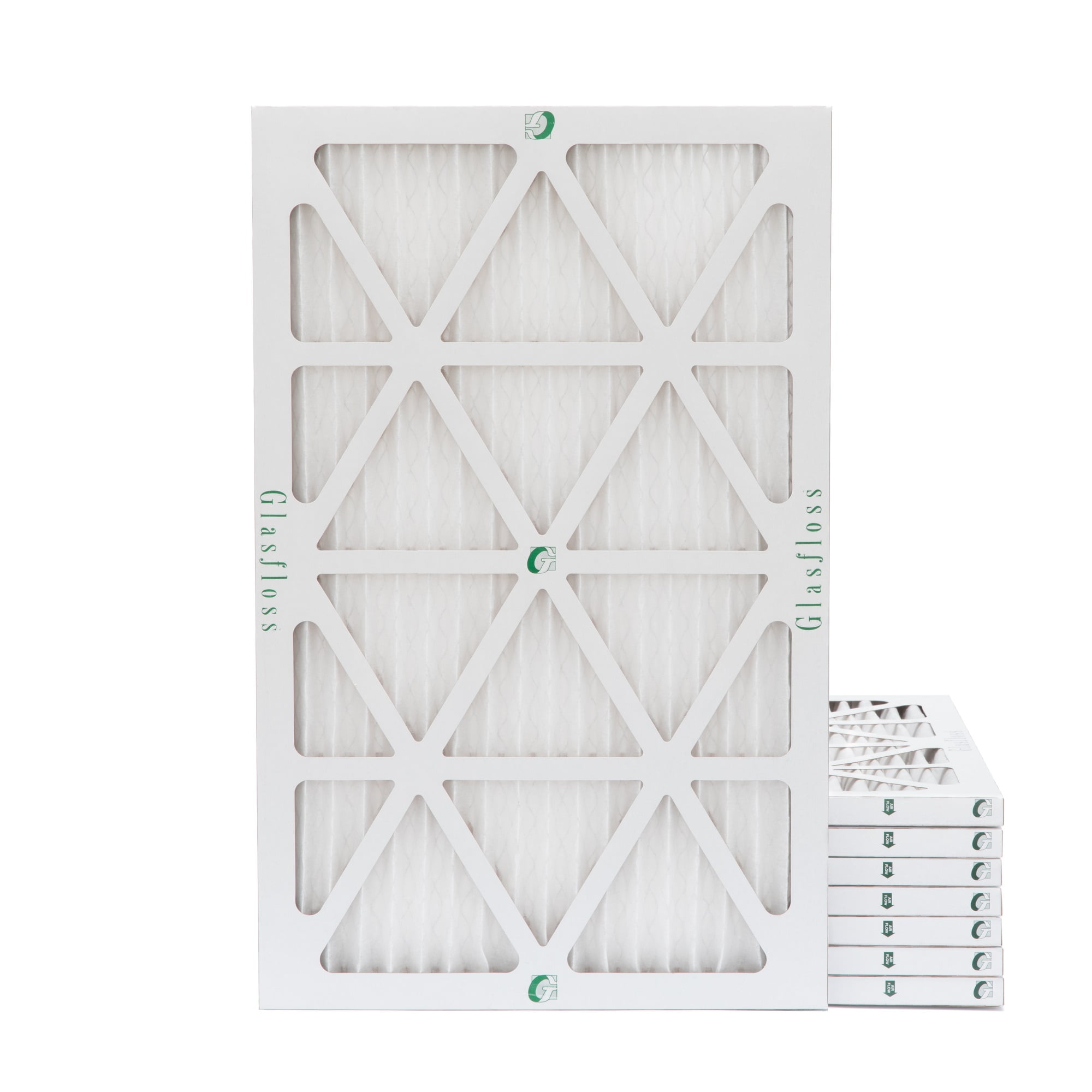 20x30x1 MERV 10 Pleated AC Furnace Air Filters by Glasfloss Industries ...