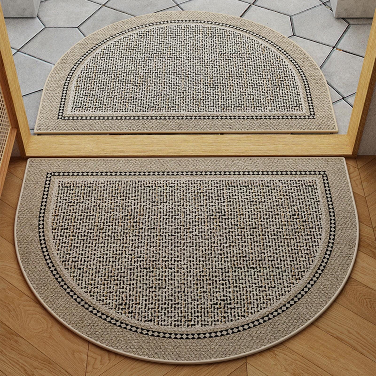 20x32 Inch Semi Circle Doormat, Non-Slip Textured Entrance Rug for ...