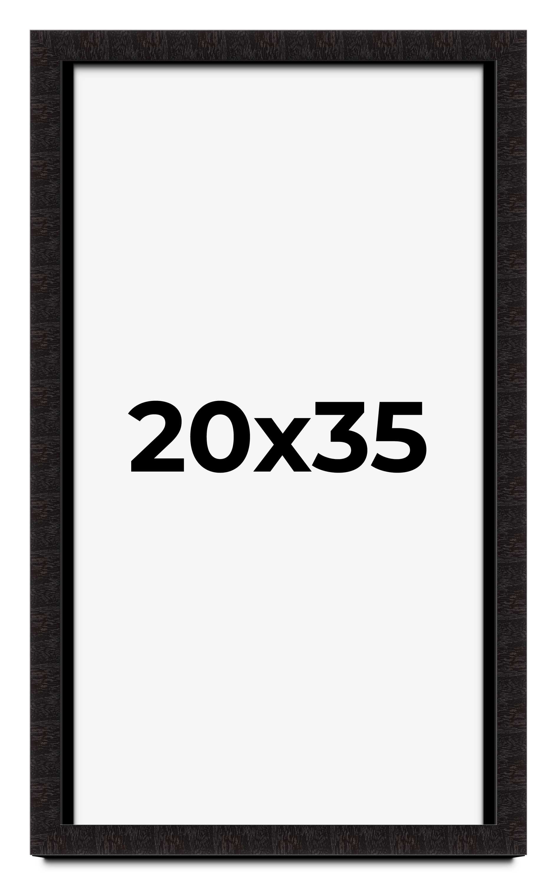 20x35 Shadow Box Black Solid Wood Display Picture Frame | 1 Inch Rabbet ...