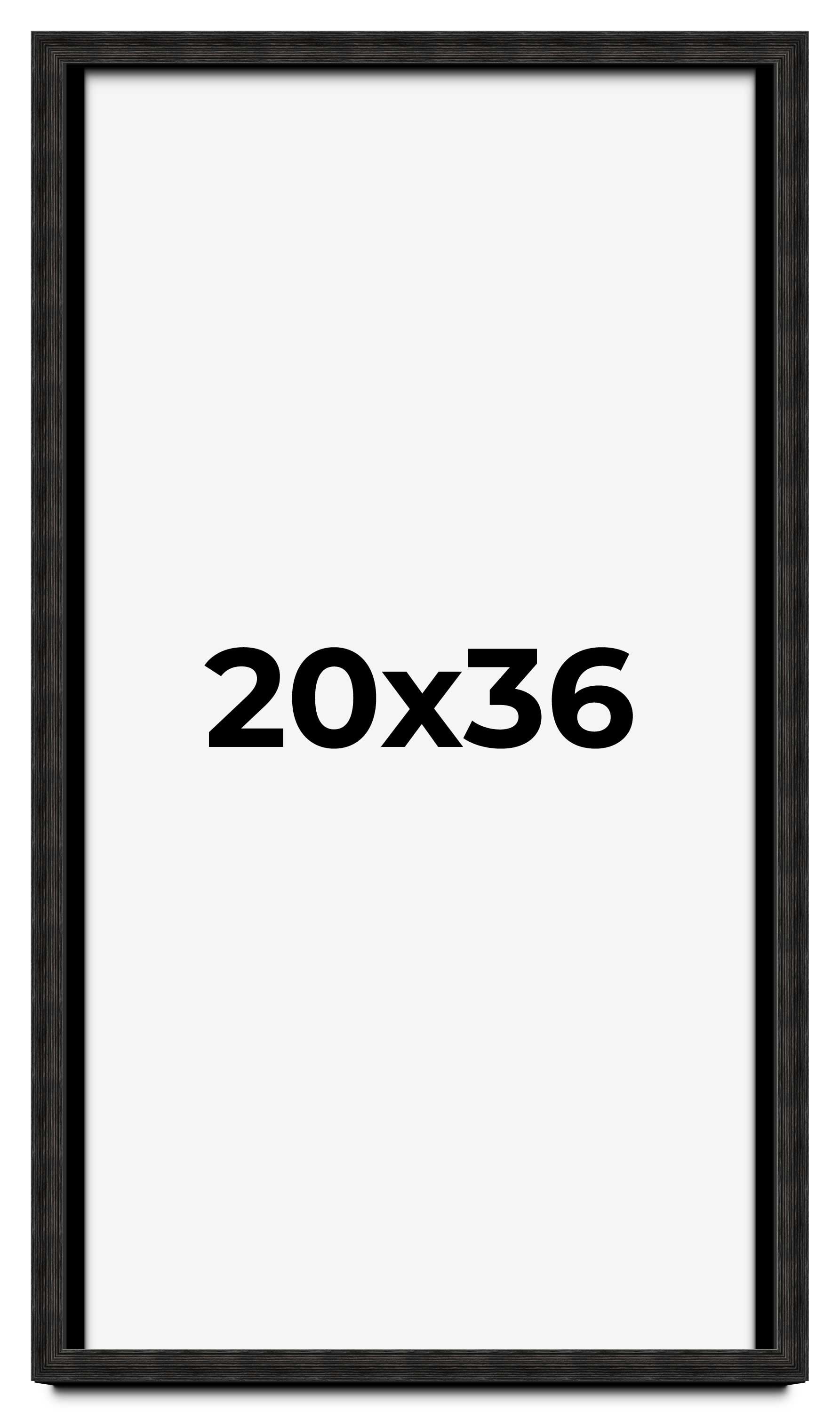 20x36 Shadow Box Black Rustic Barnwood Display Frame | 1.125 Inch Deep ...