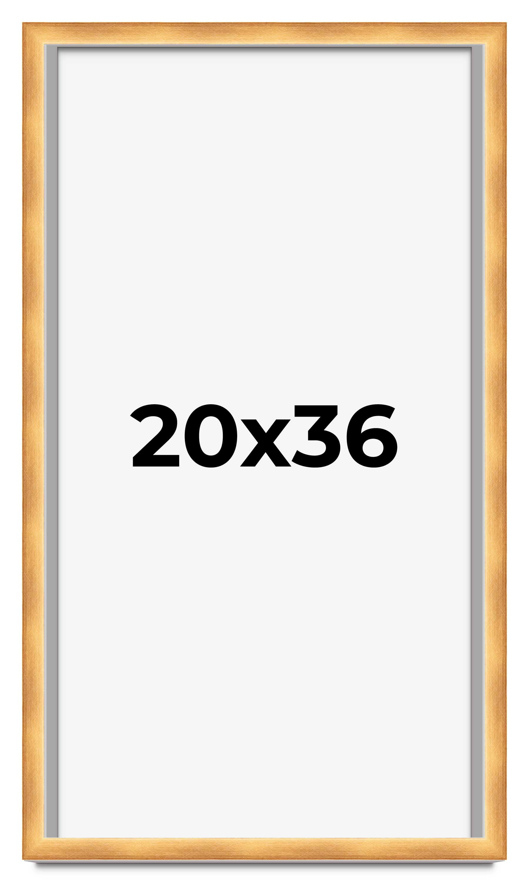 20x36 Shadow Box Bronze Cross-Brushed Display Frame | 1.625 Inches Deep ...