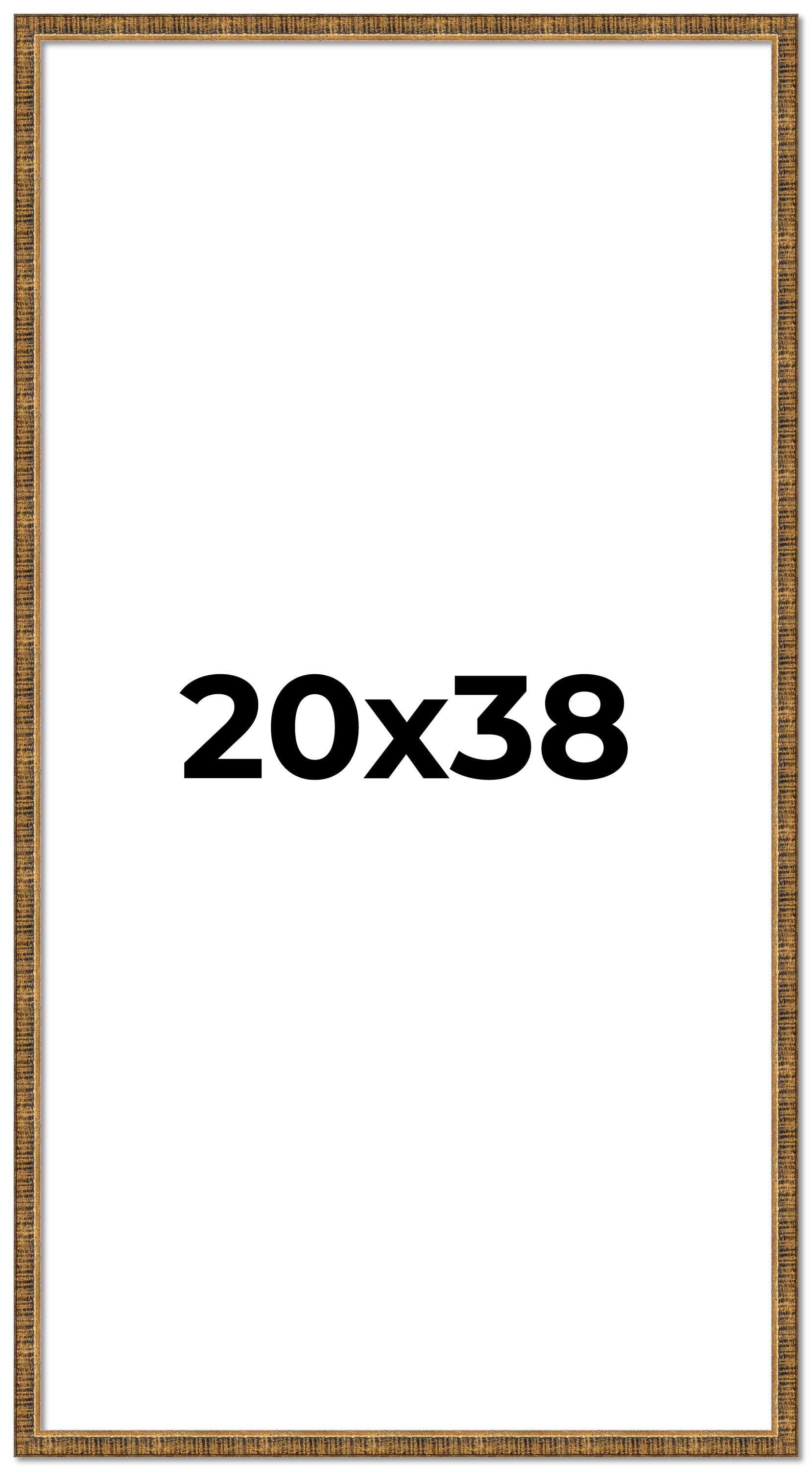 20x38 Frame Gold Picture Frame - Complete Modern Photo Frame Includes ...