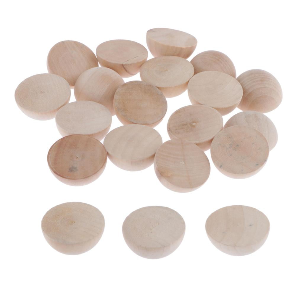 20x3cm Wooden Half Round Stackable Blocks Educational Crafts Children ...