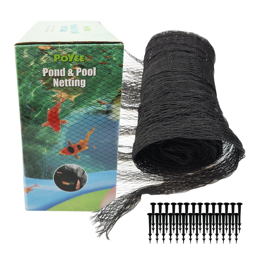 20x40ft Pond Netting for Leaves Leaf Net Cover Pond Net Protecting Koi ...