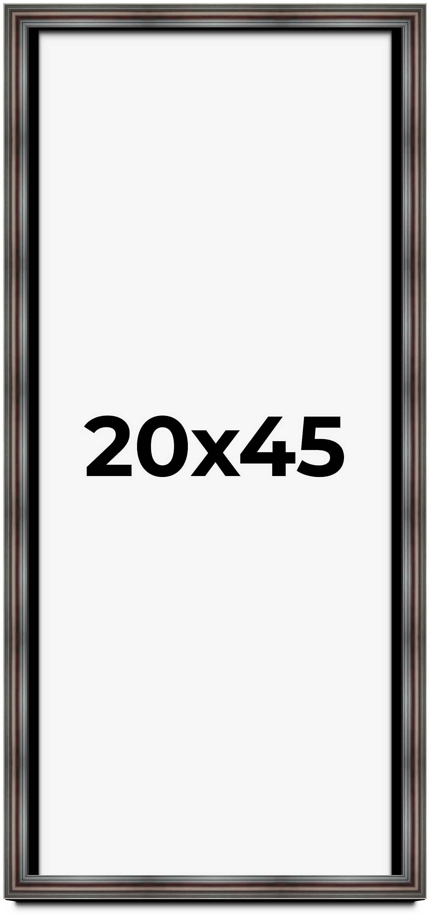 20x45 Shadow Box Frame Brown Cherry | 2.625 Inches Deep Pine Wood ...