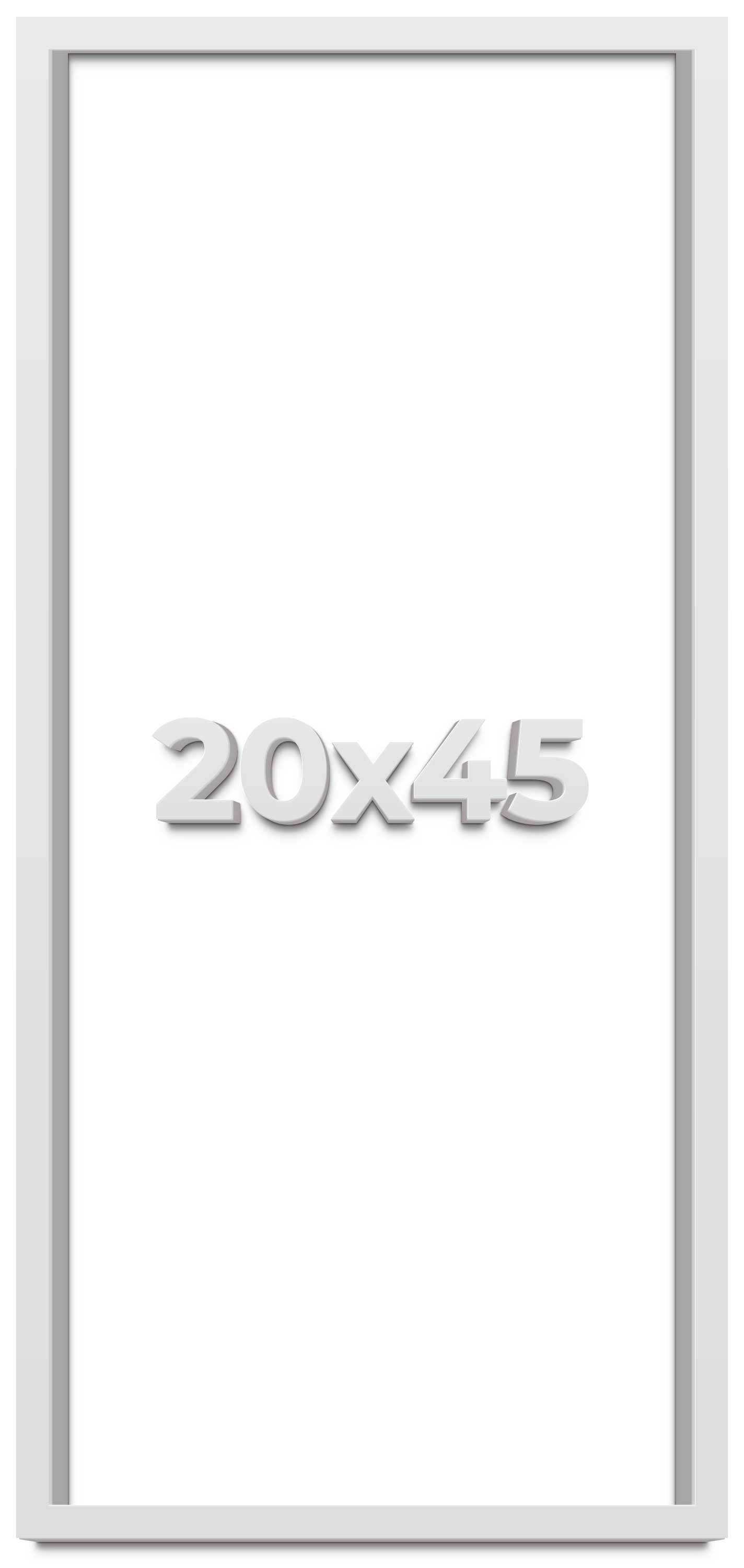 20x45 Shadow Box High Gloss White Display Frame | 1.625 Inches Deep | 1 ...