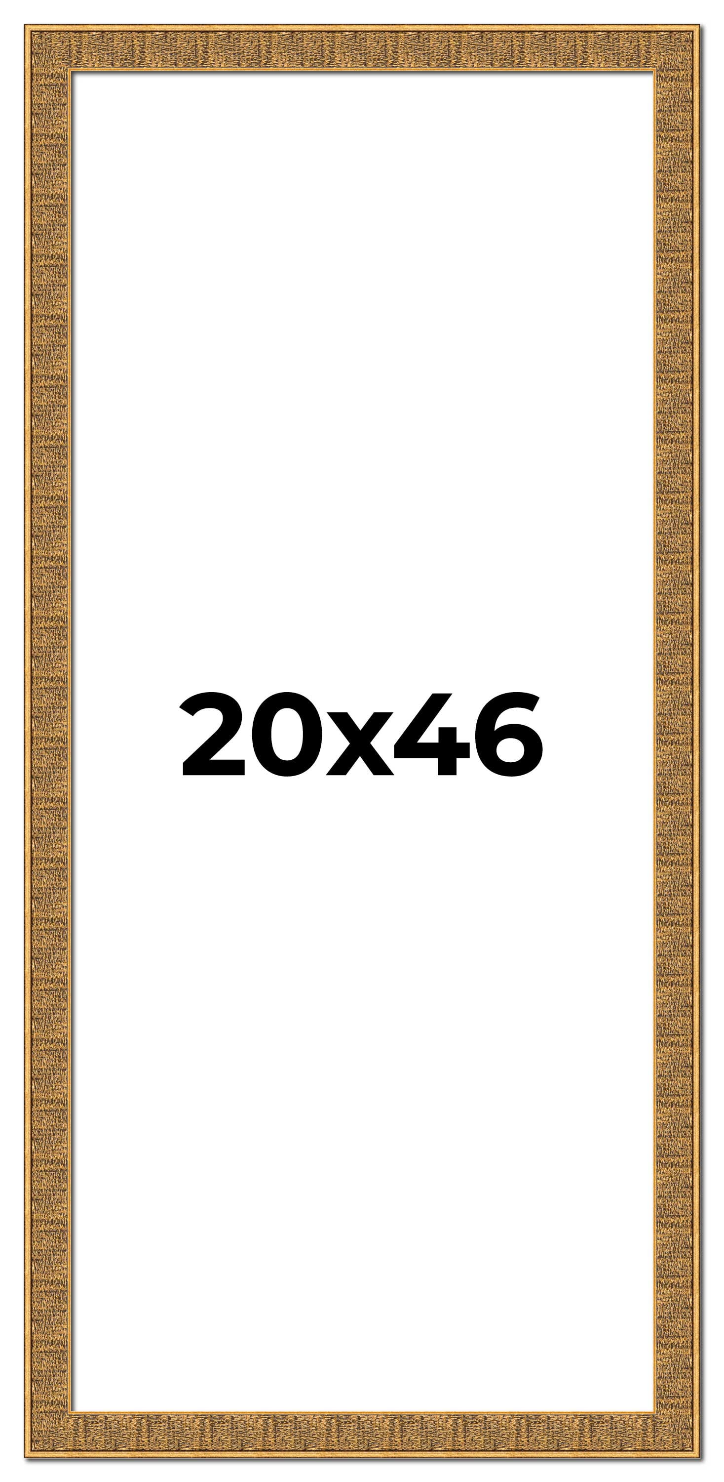 20x46 Frame Black and Gold Distressed Solid Wood Sonoma Picture Frame ...
