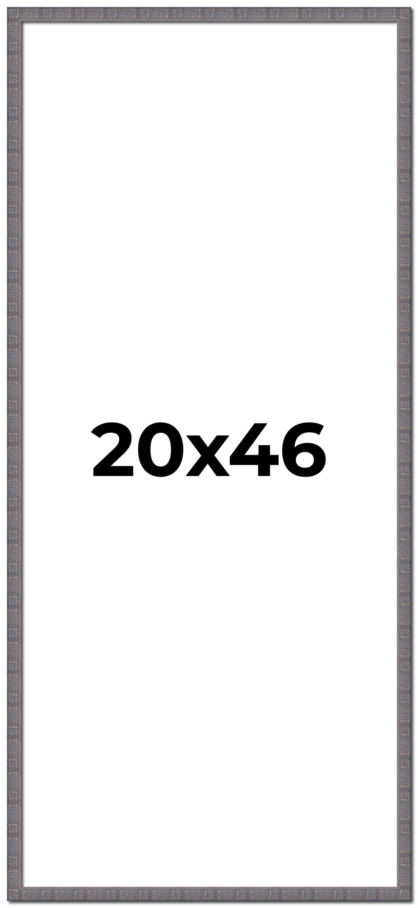 20x46 Frame Slate Blue Distressed Rustic Solid Wood Picture Frame | 0. ...