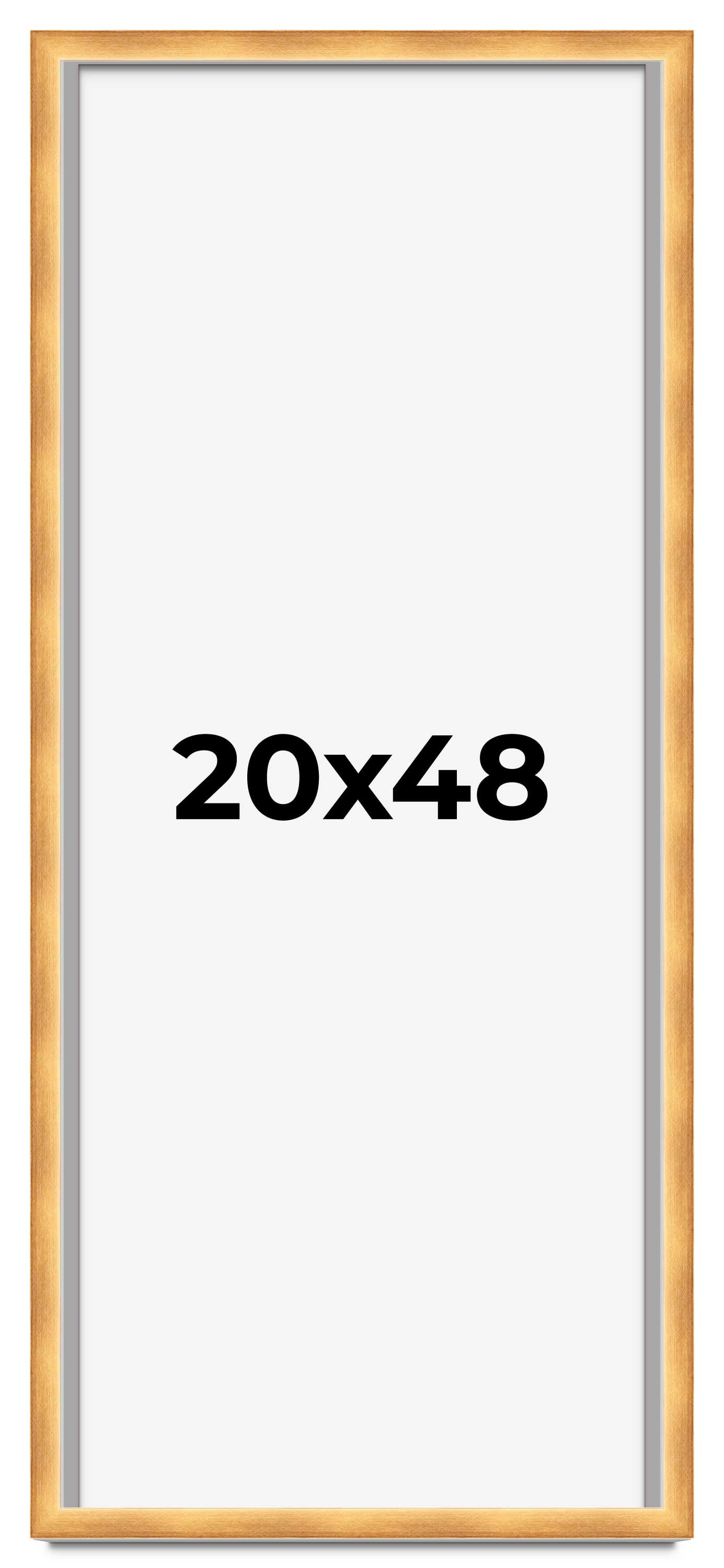 20x48 Shadow Box Bronze Cross-Brushed Display Frame | 1.625 Inches Deep ...