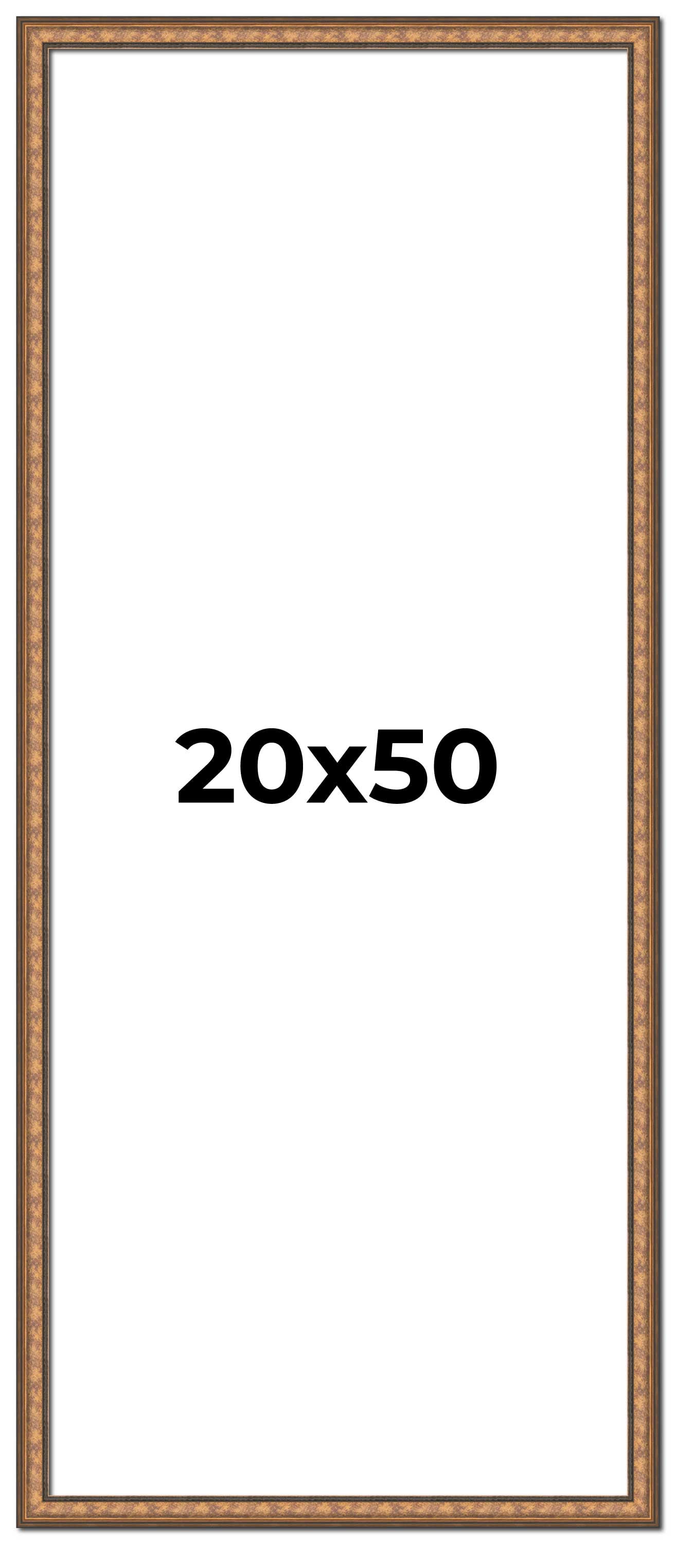 20x50 Frame Gold Real Wood Picture Frame Width 1.25 inches | Interior ...